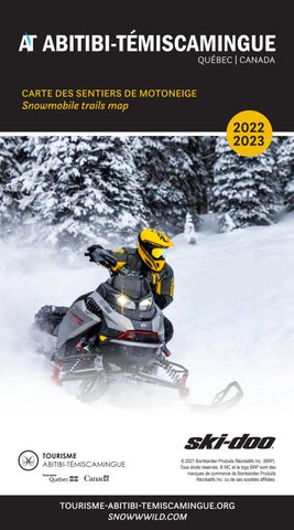 Carte des sentiers de motoneige 2022-2023 by Tourisme Abitibi ...
