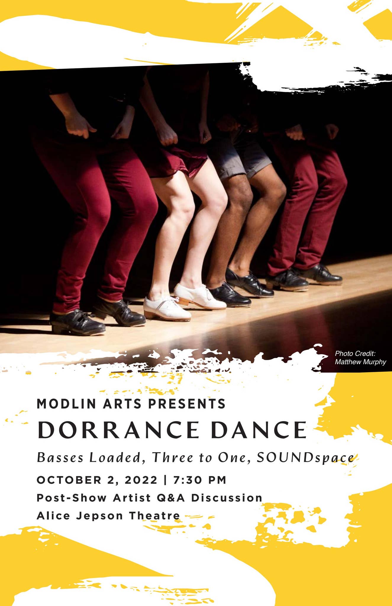 Dorrance Dance Playbill 10/02/22 by Modlin Center for the Arts - Issuu
