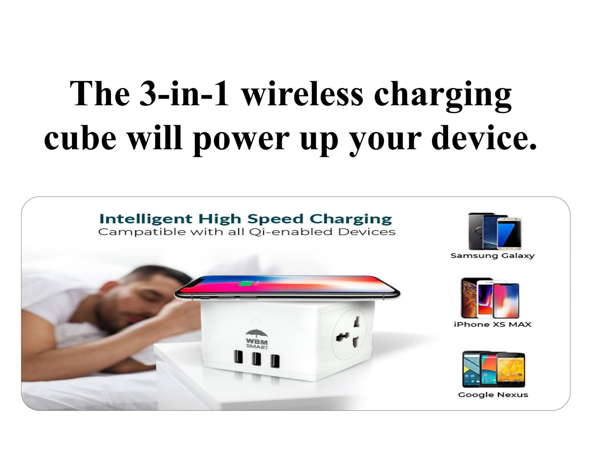 The 3 in 1 wireless charging cube will power up your device by Abdullah ...