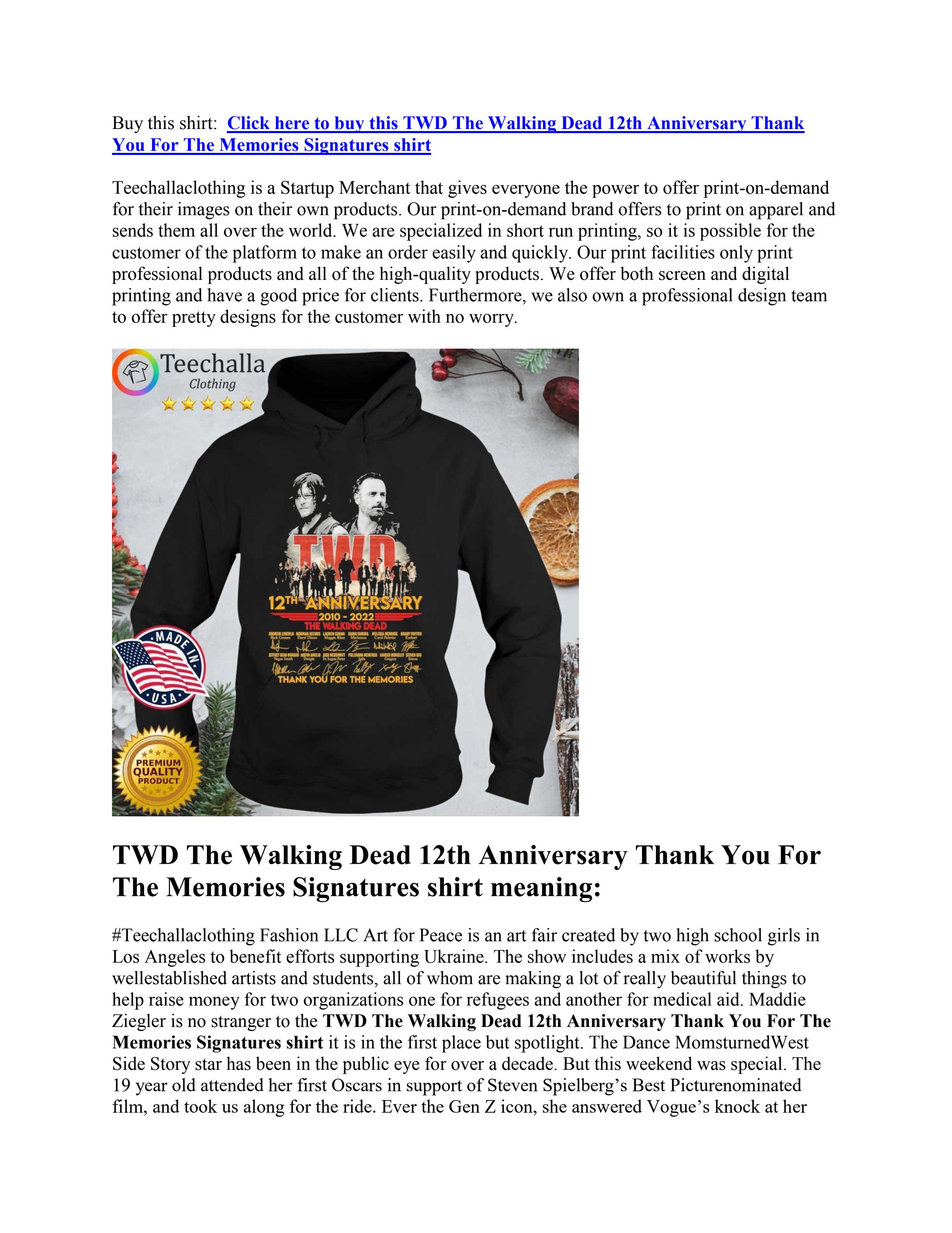 TWD The Walking Dead 12th Anniversary Thank You For The Memories ...