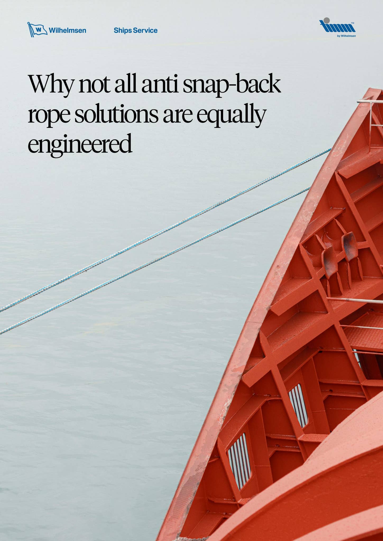 Why not all anti snap-back ropes are equally engineered? by Wilhelmsen ...