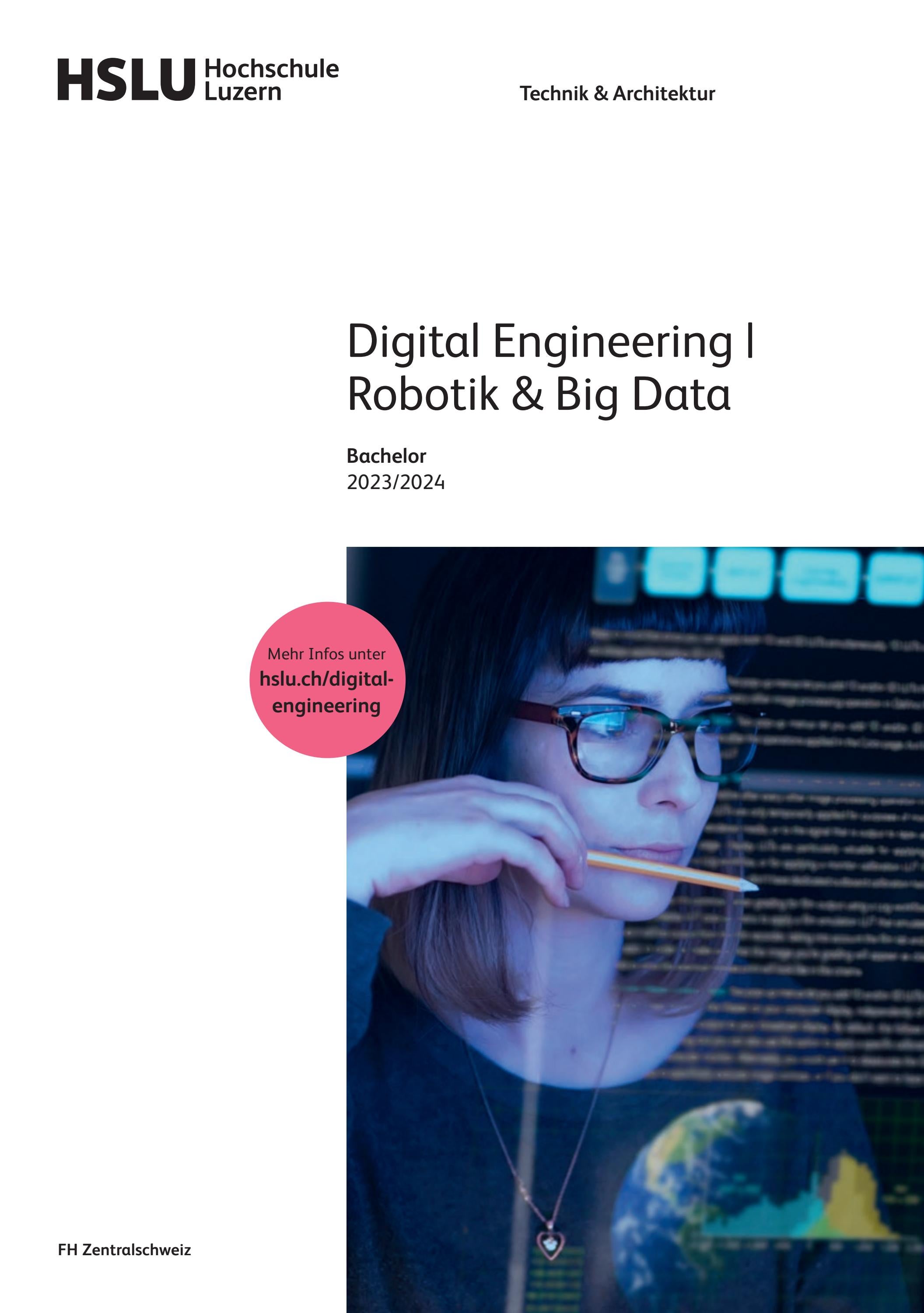 Studienführer Bachelor Digital Engineering | Robotik & Big Data 2023/2024 by Hochschule Luzern ...