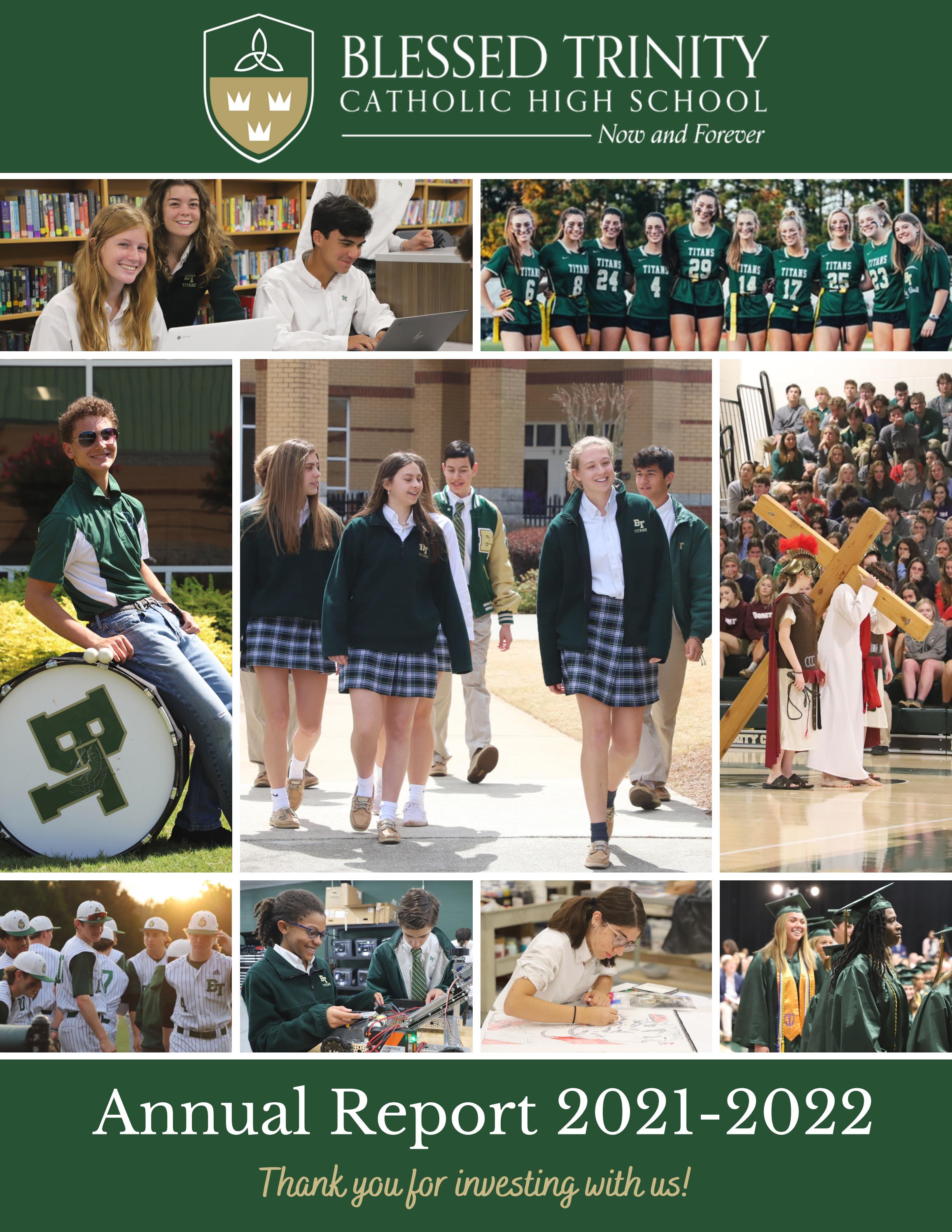 2021-2022 Annual Report - Blessed Trinity Catholic High School by ...