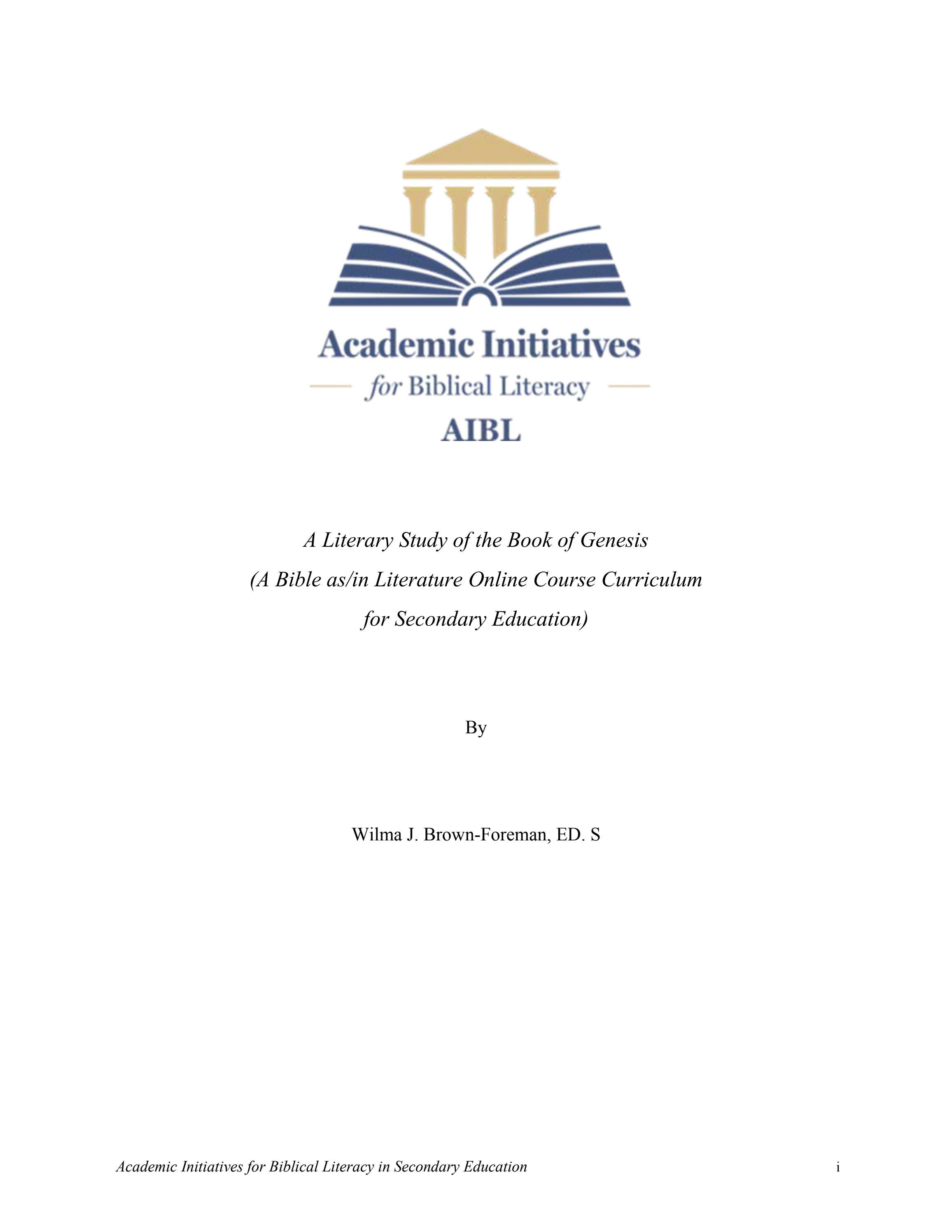 A Literary Study of the Book of Genesis by AIBL.INFO - Issuu