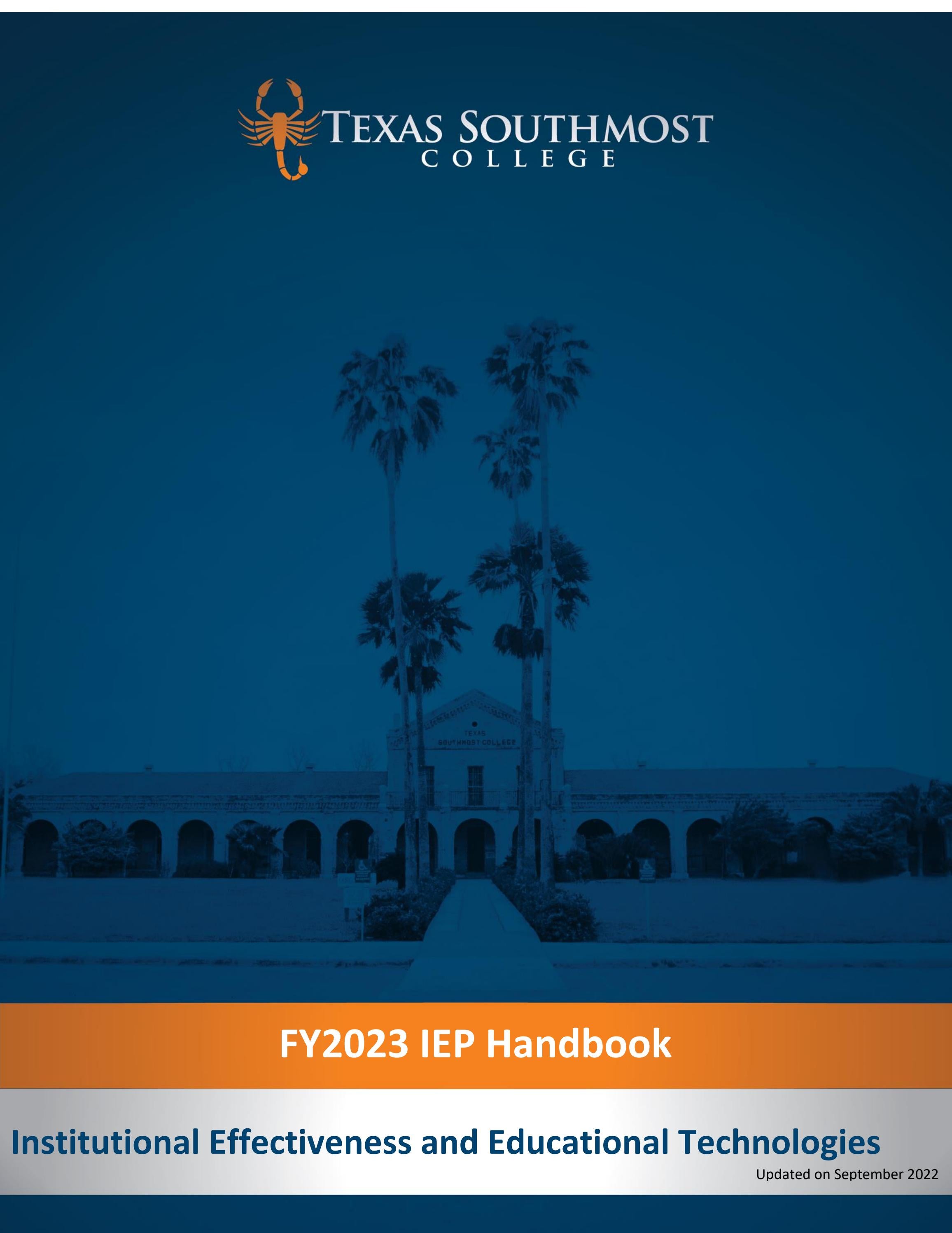 IEP Handbook 2023 by Texas Southmost College - Issuu