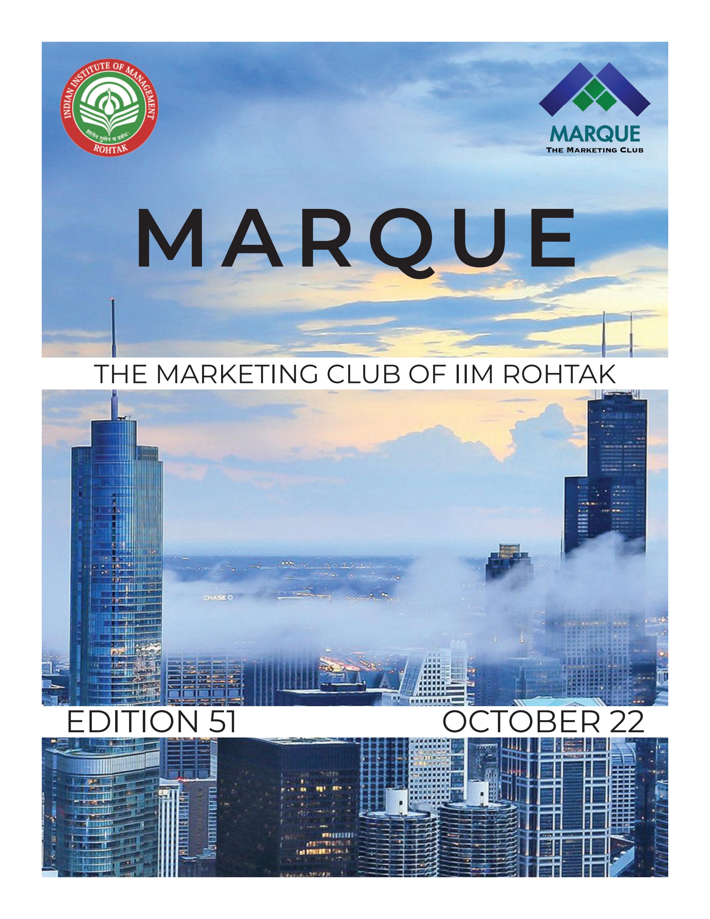 Marque Magazine - October Edition by Marketing Club - Issuu