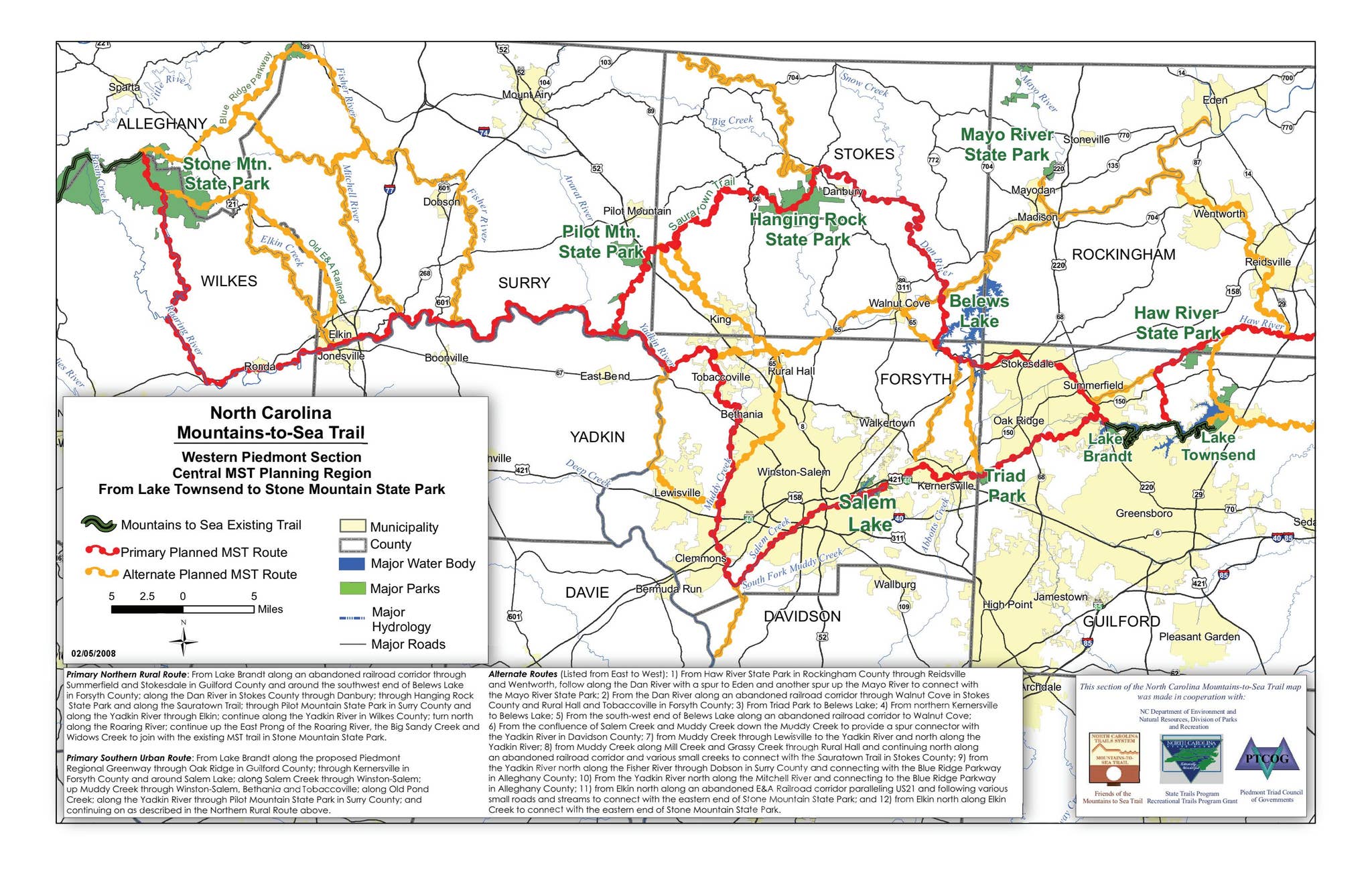 Mountains-to-Sea State Trail – Western Piedmont by North Carolina ...