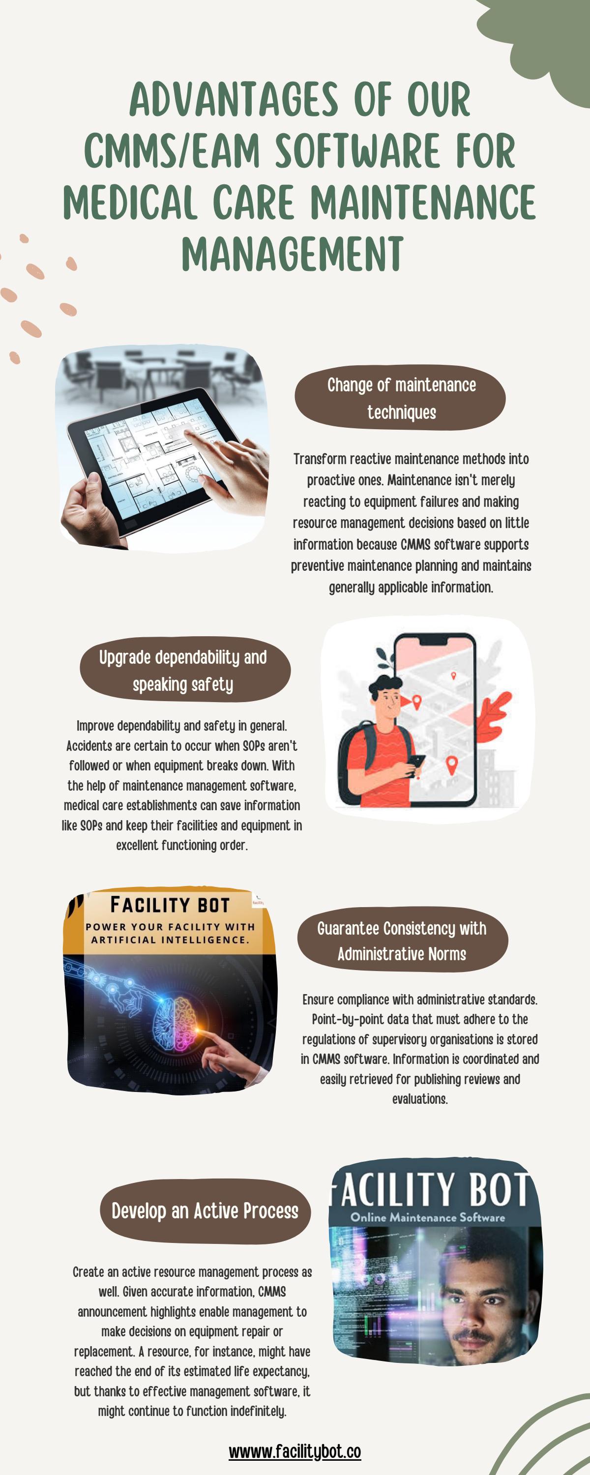 Advantages of our CMMS/EAM software for medical care maintenance ...