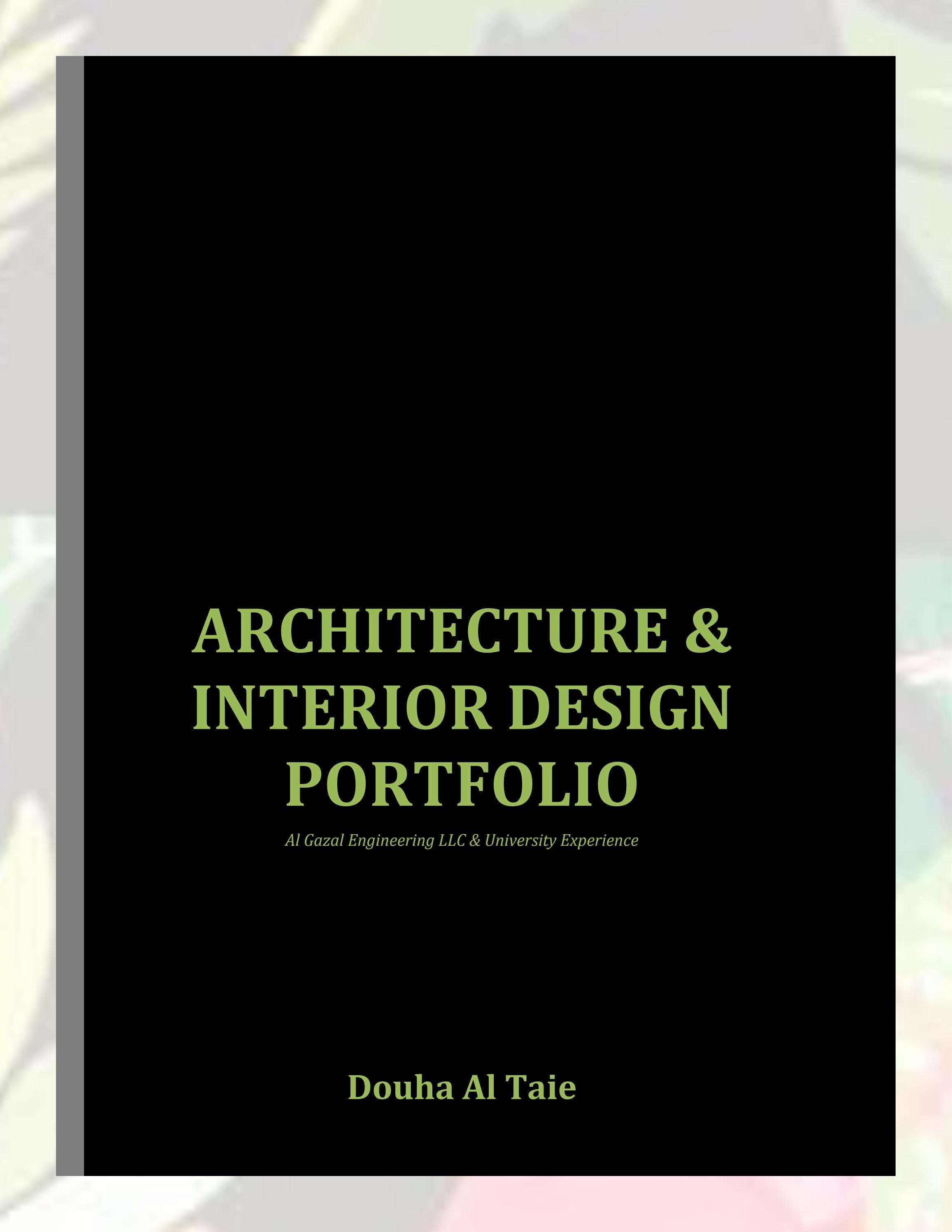 Architecture & Interior Design Portfolio by algazal - Issuu