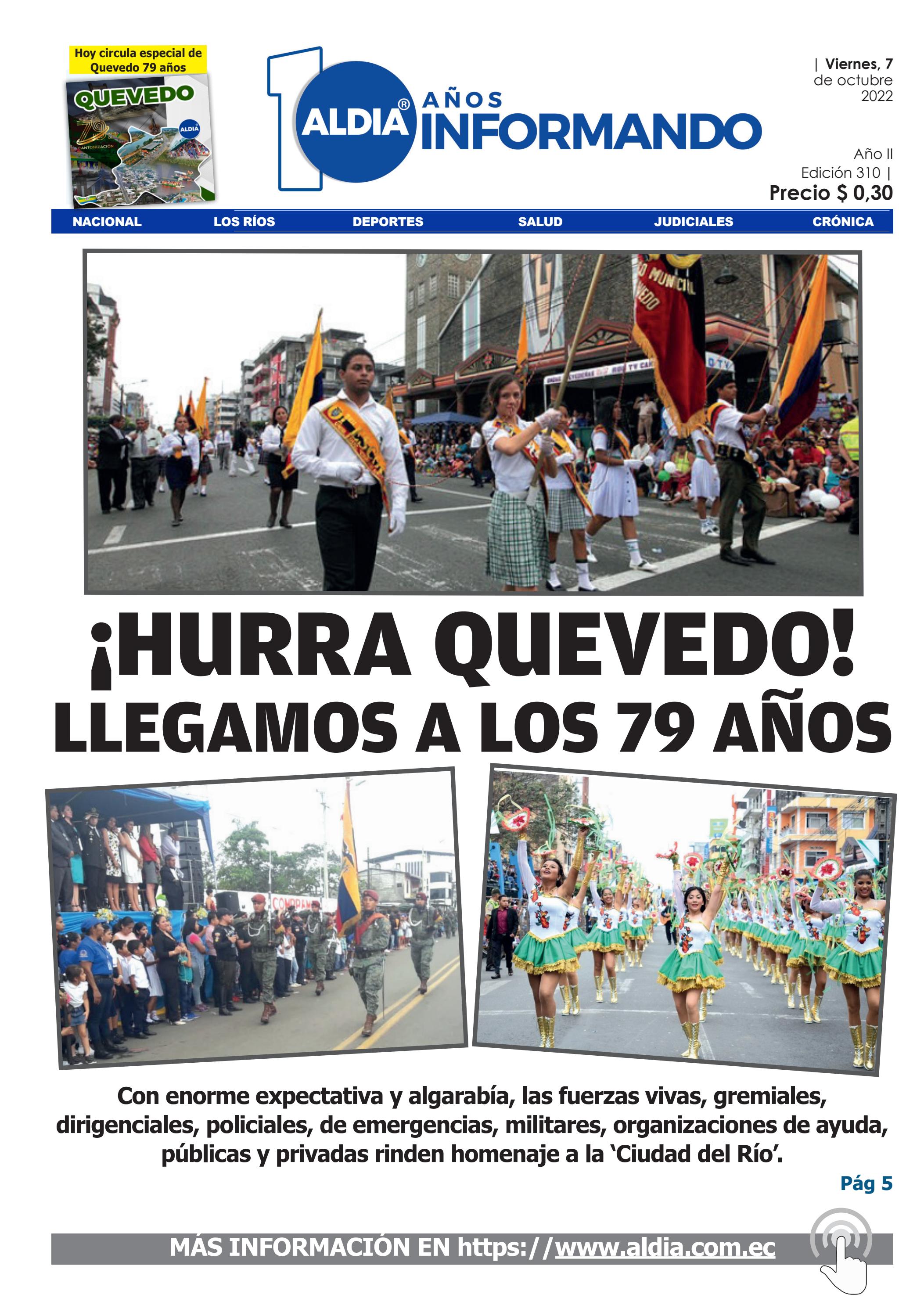 Edición 7-10-2022 ¡Hurra Quevedo! Llegamos a los 79 años by aldiacomec ...