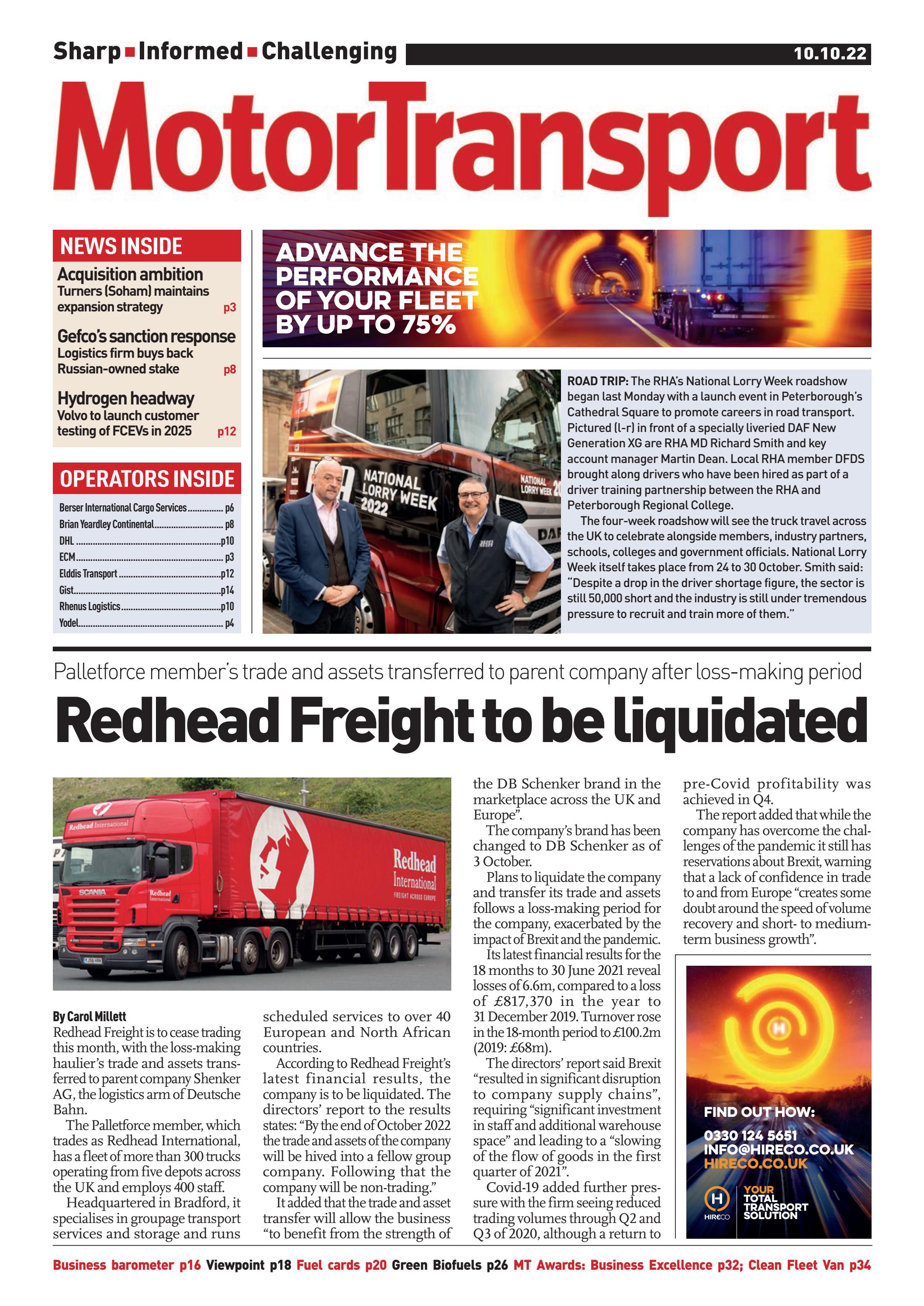 Motor Transport 10 October 2022 by Motor Transport - Issuu