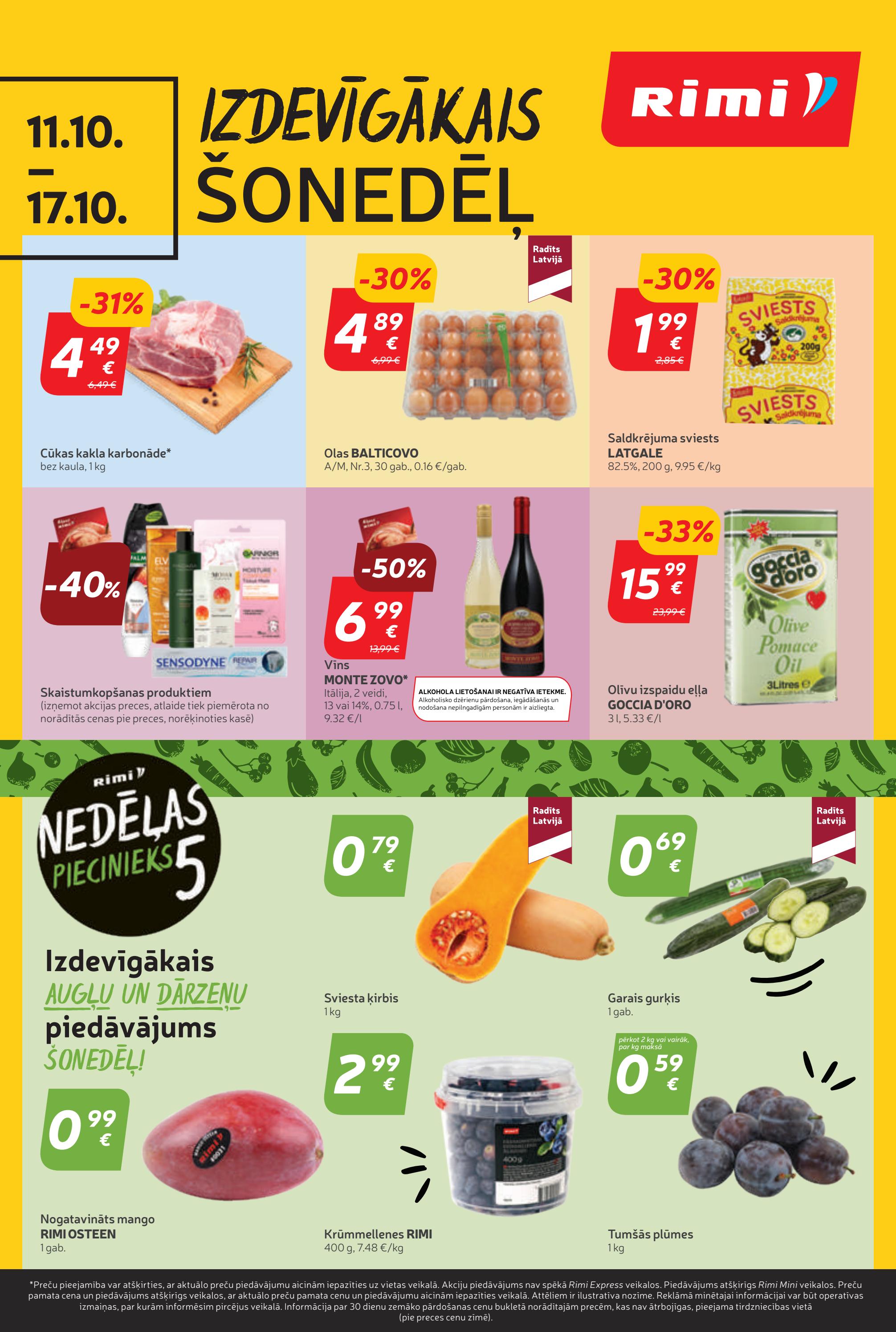Rimi akciju buklets 11.10.-17.10.2022. by Rimi - Issuu