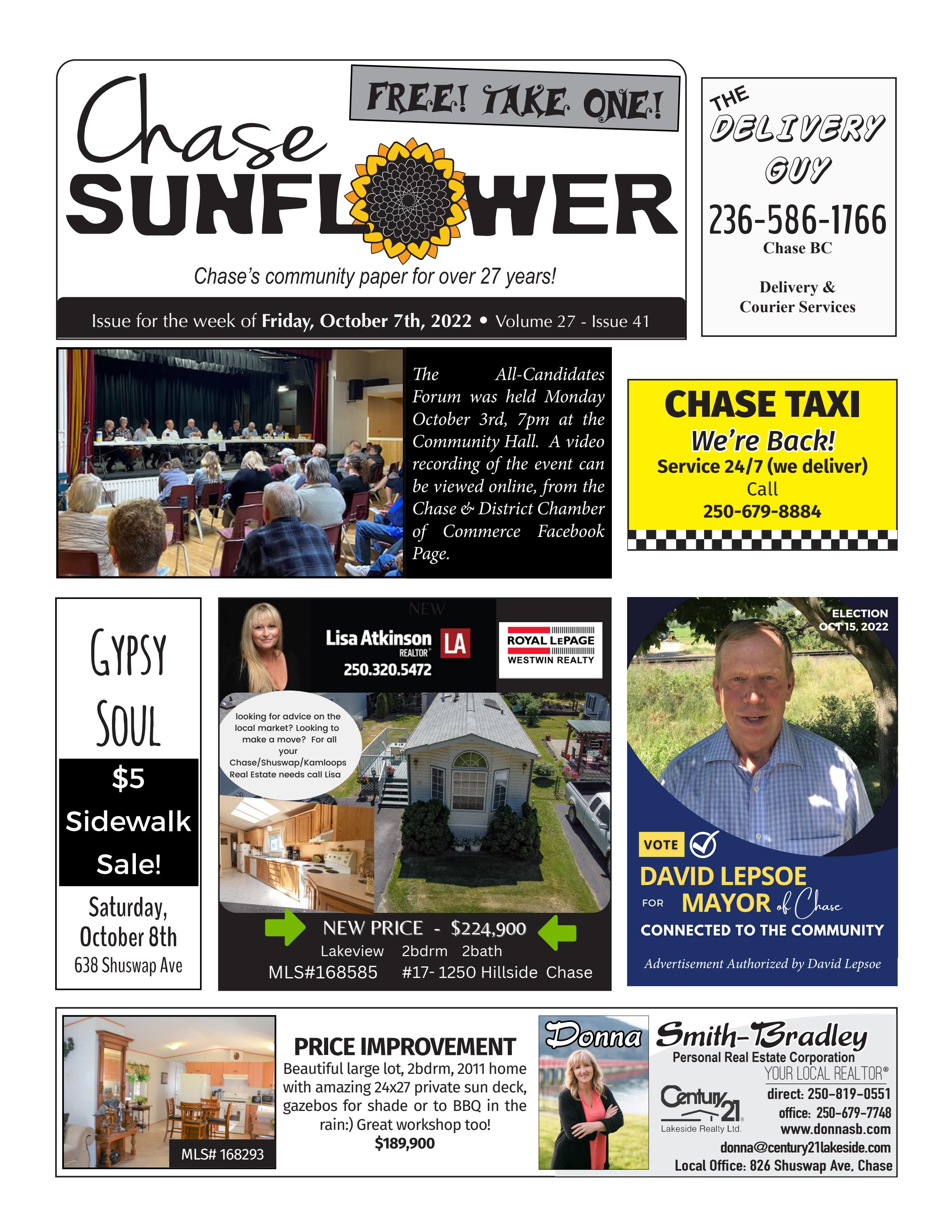 Chase Sunflower - October 7, 2022 by Chase Sunflower - Issuu