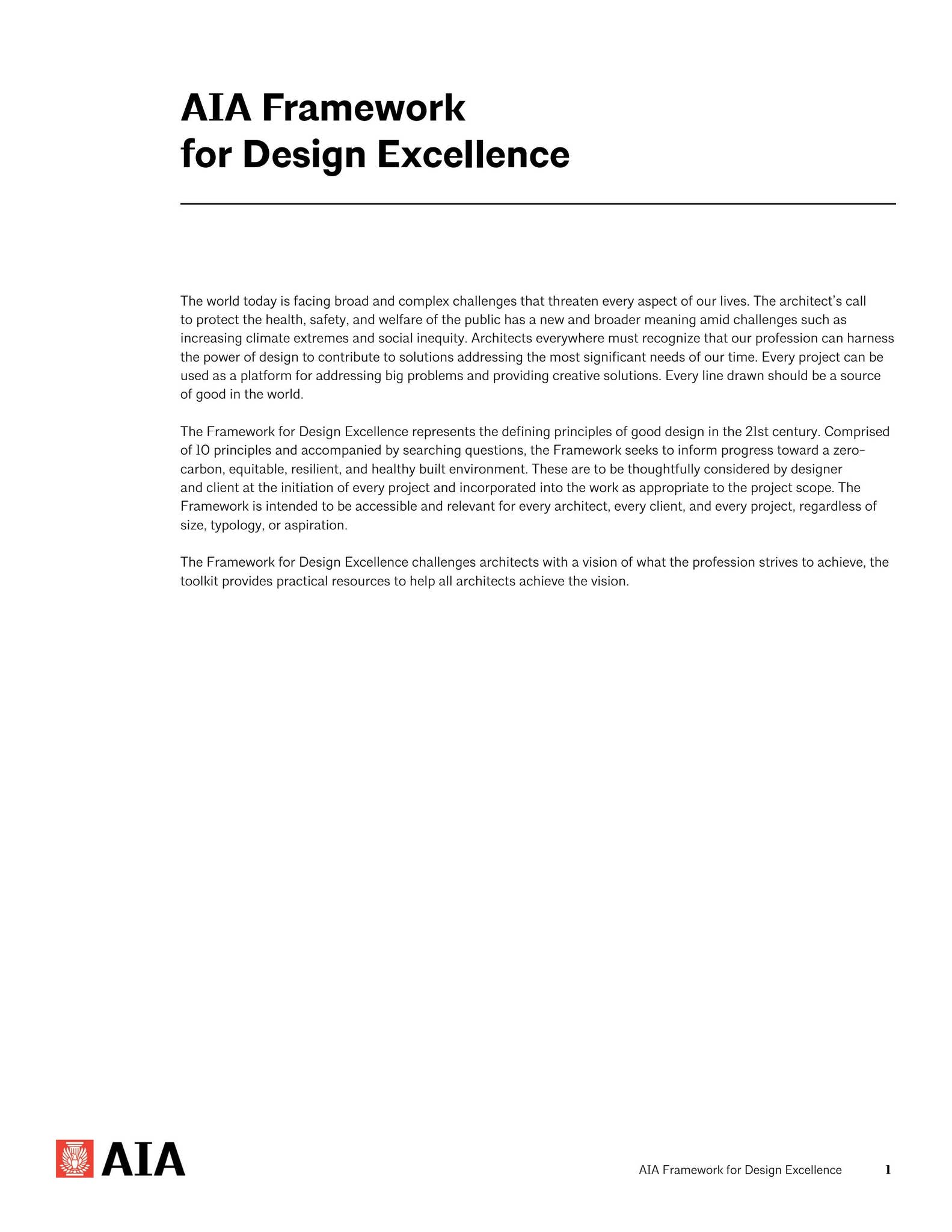AIA Framework for Design Excellence by aiasfv - Issuu