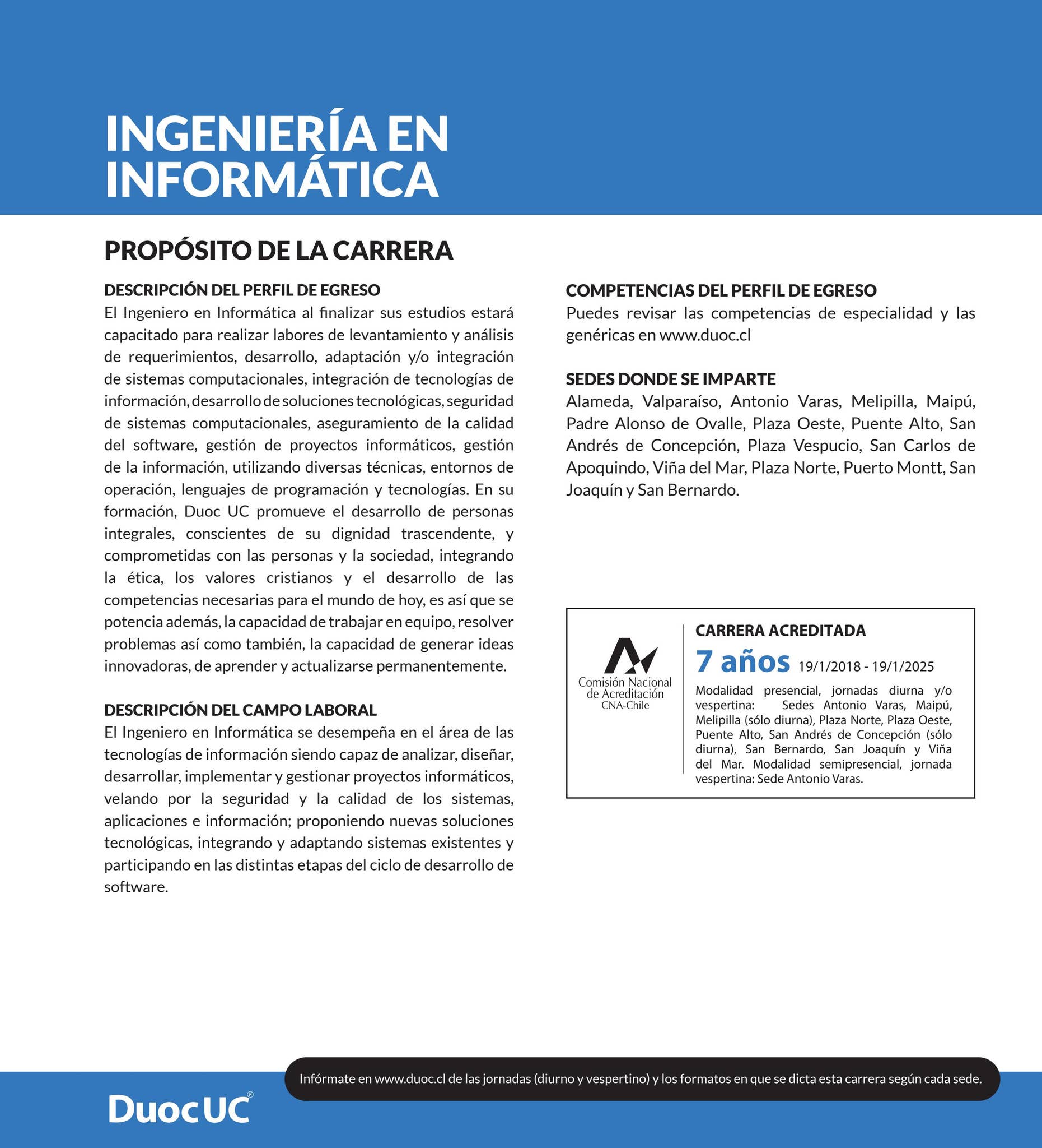 Ingeniería en Informática - Malla 2023 by Duoc UC - Issuu