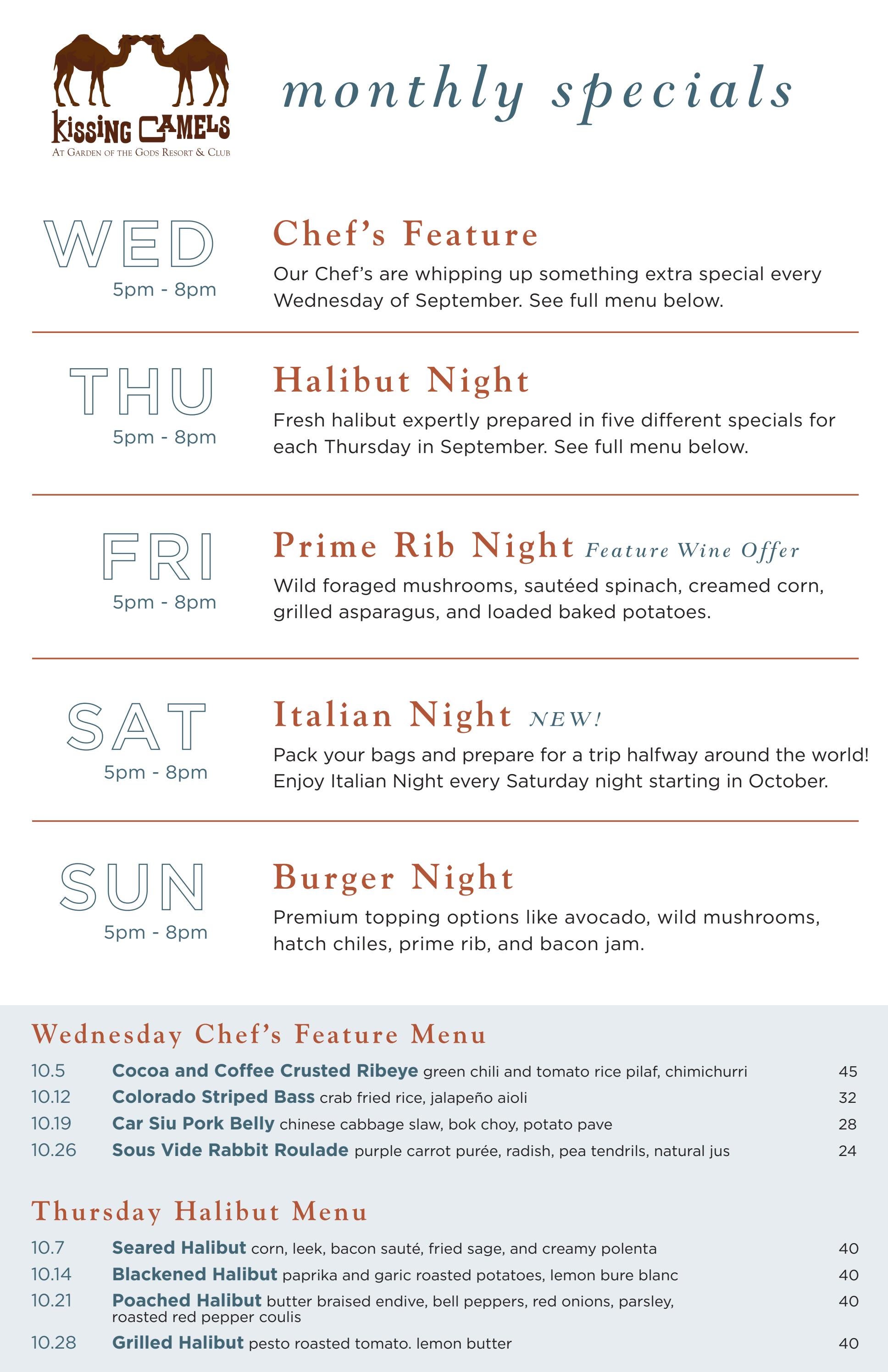 KC Grille Monthly Specials October 2022 by gardenofthegodsresortandclub ...