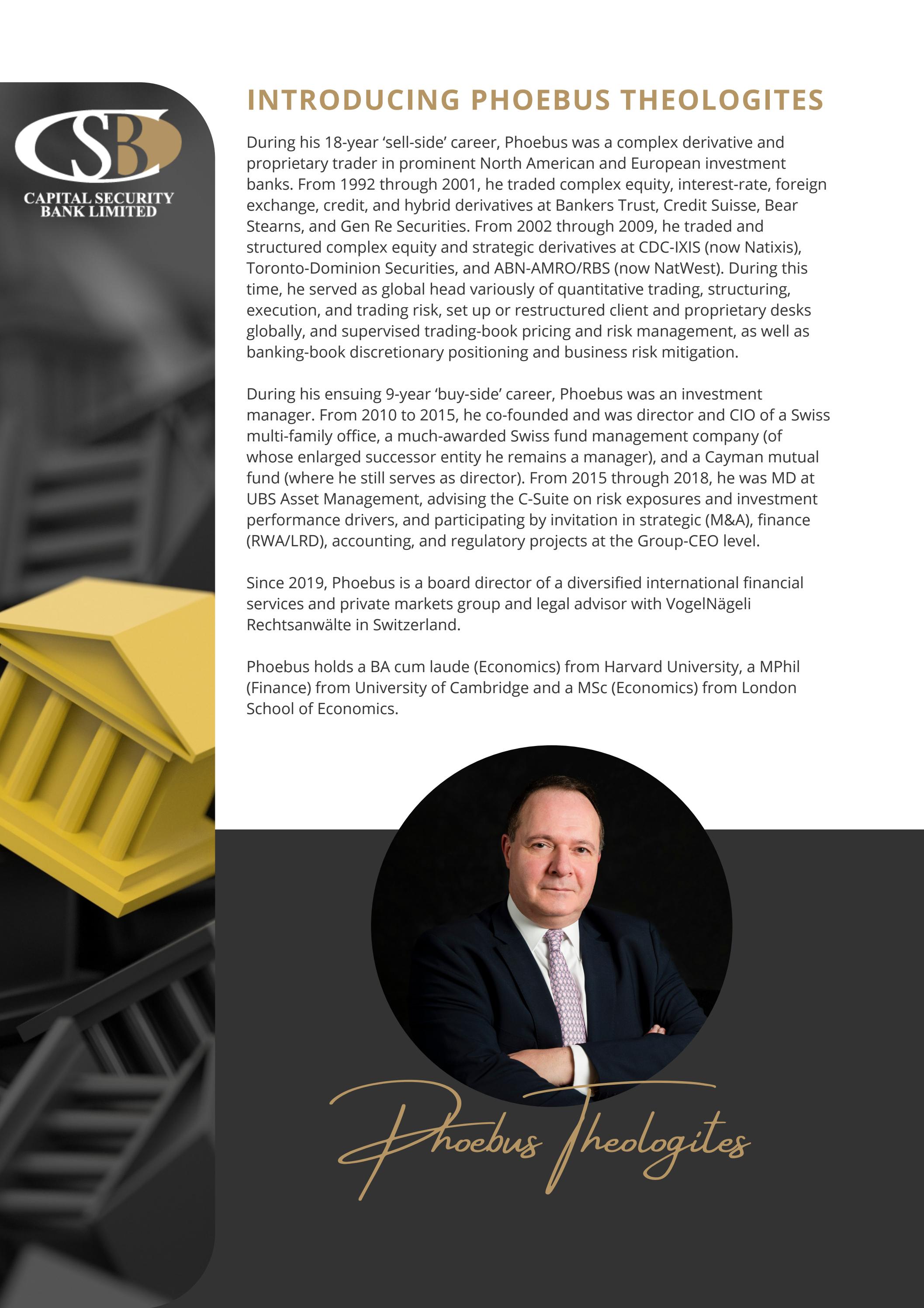 Introducing Phoebus Theologites by CSB Chiavanni Le'Mon - Issuu