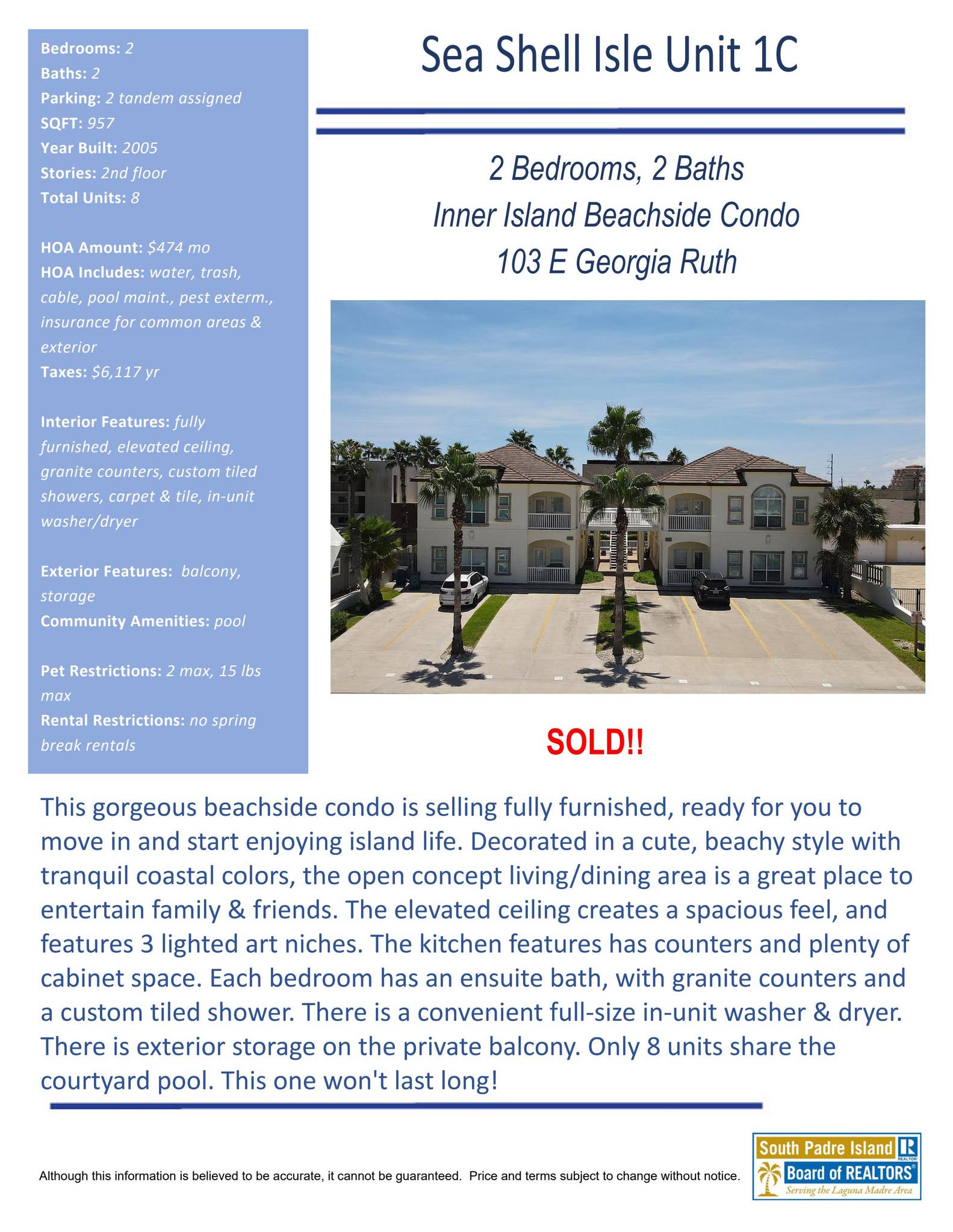 Sea Shell Isle Condo Unit 1C - South Padre Island by dinarichspi - Issuu