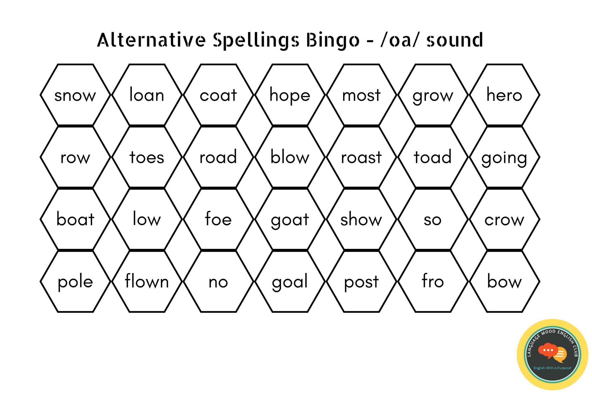 Alternative Spellings Bingo by DanielleZ - Issuu