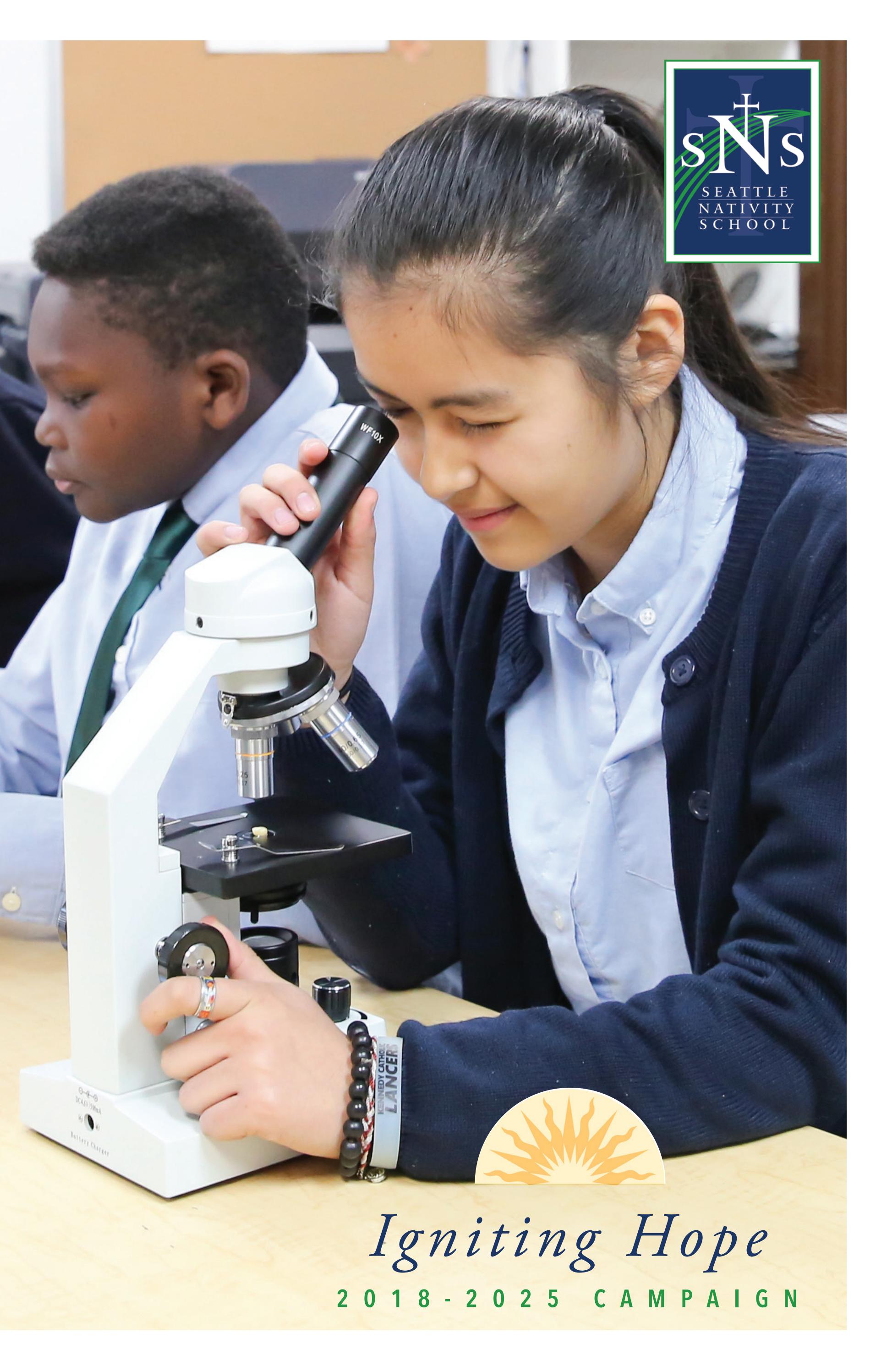 Igniting Hope 2018-2025 Campaign by Seattle Nativity School - Issuu