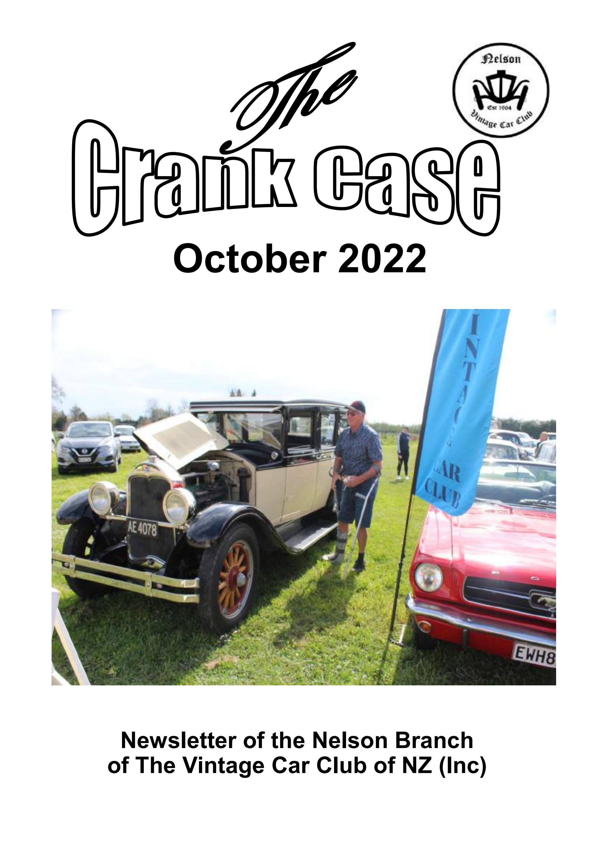 VCC NELSON CRANKCASE OCT 2022 by Vintage Car Club of New Zealand - Issuu