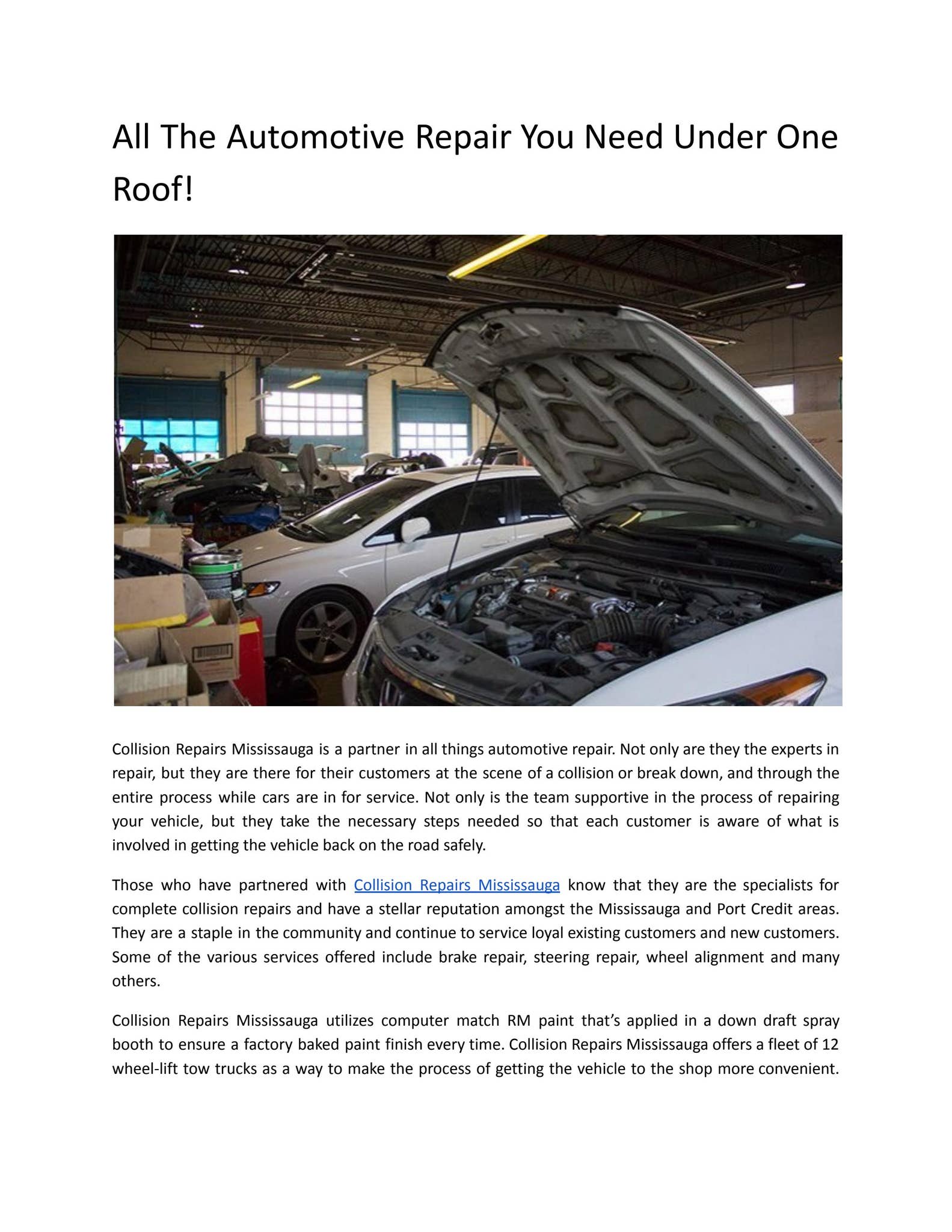 All The Automotive Repair You Need Under One Roof! by Seneca Auto Body ...