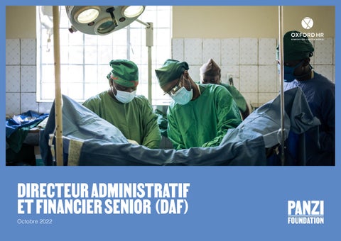 Fondation Panzi - Directeur Administratif et Financier Senior (DAF) by ...