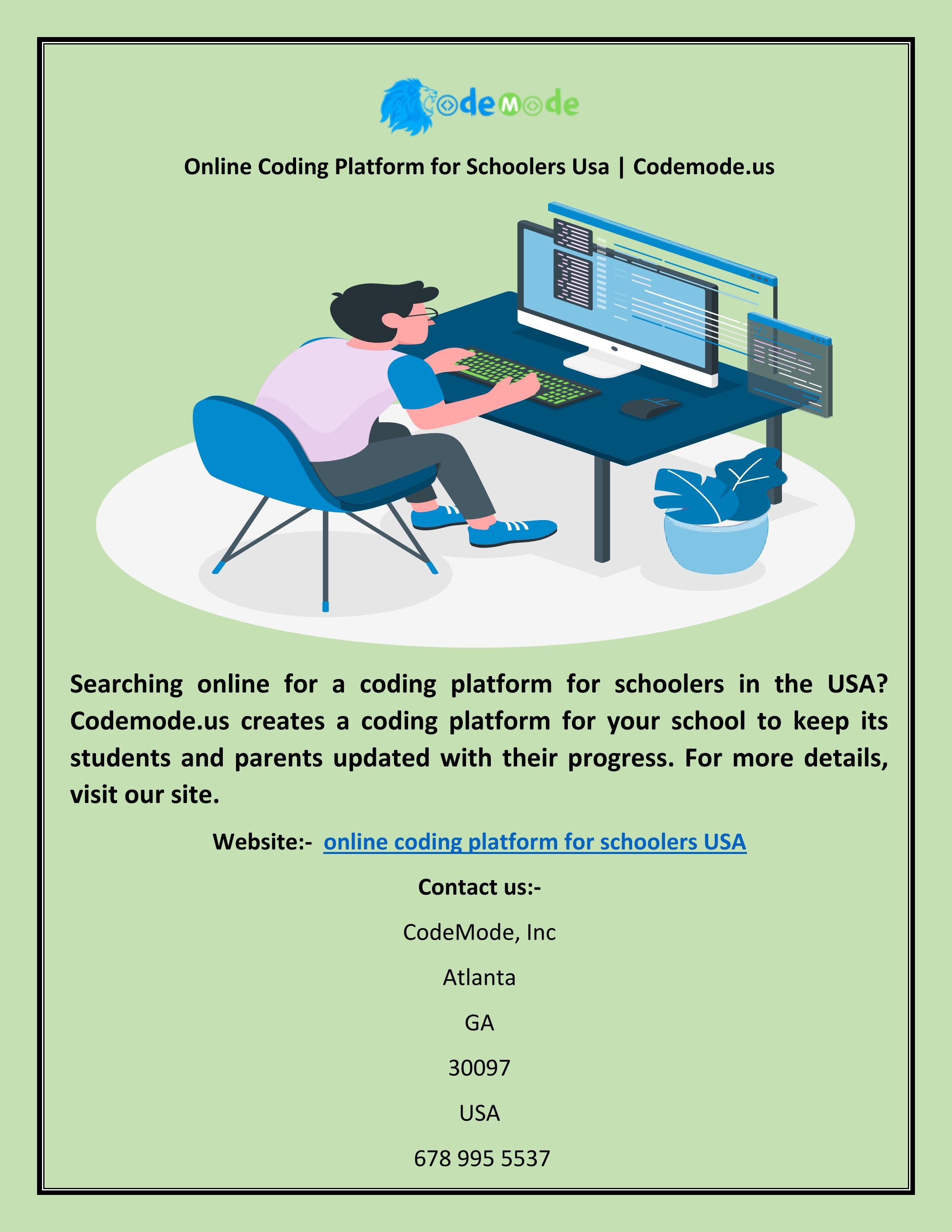 Online Coding Platform For Schoolers Usa Codemode us By Code Mode Issuu