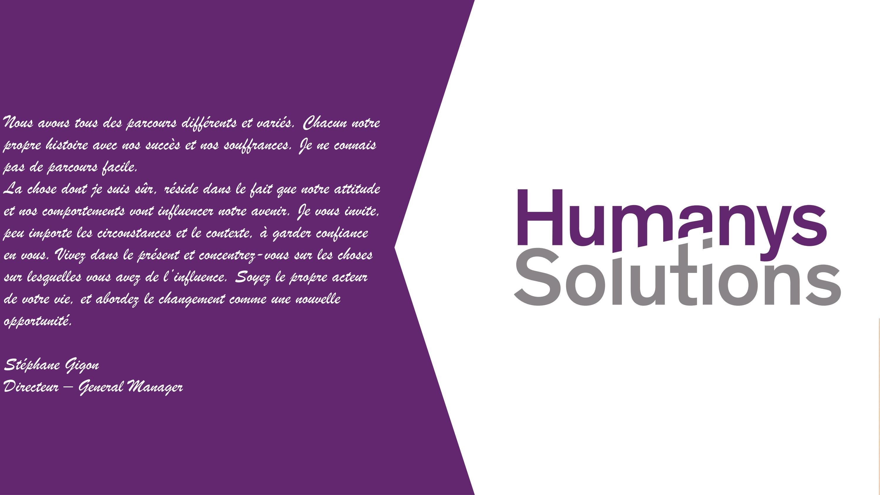 Présentation Humanys Solutions Journée portes ouvertes by IGS_Digital ...