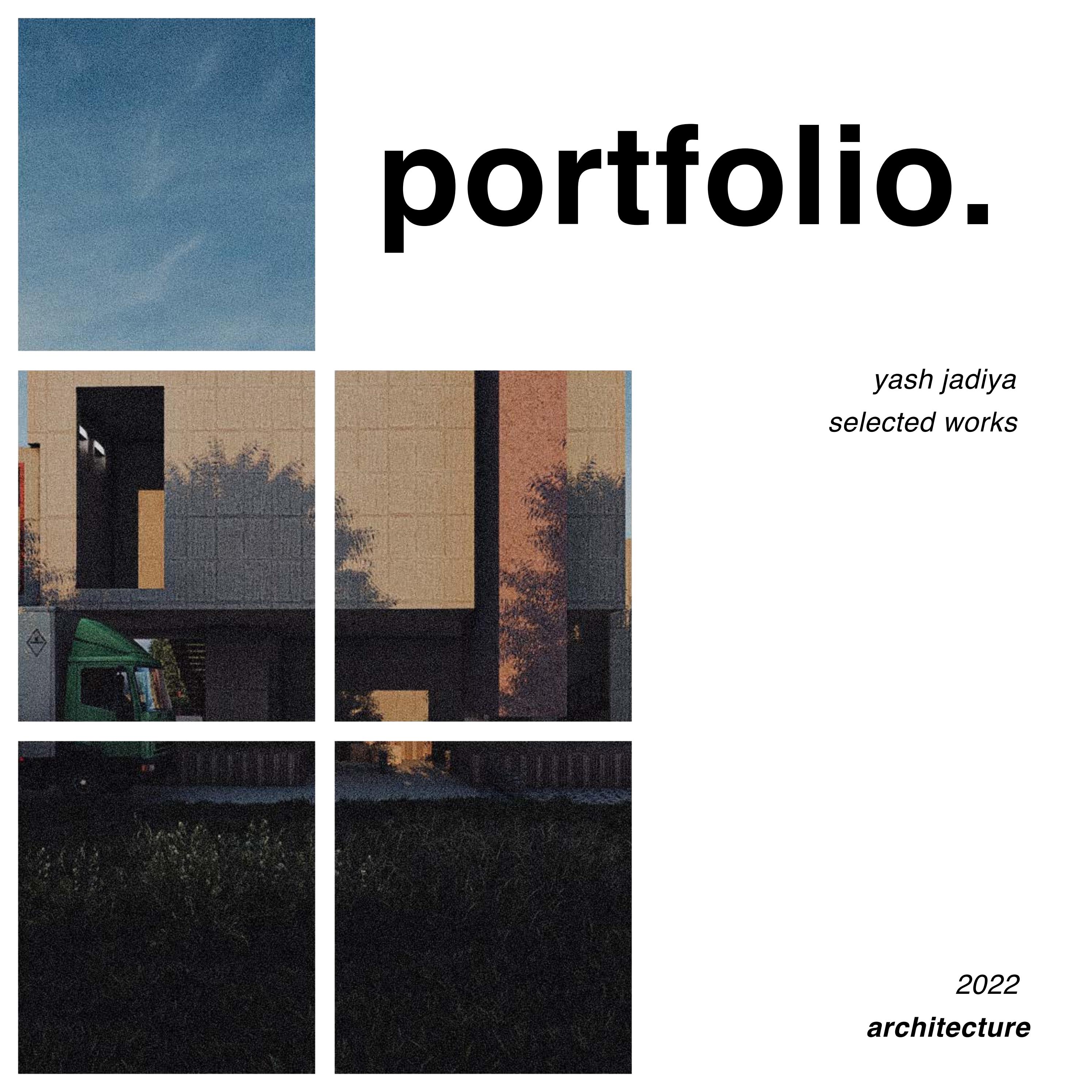 Architecture Portfolio 2022 | Yash Jadiya | SPA Delhi by Yash Jadiya ...