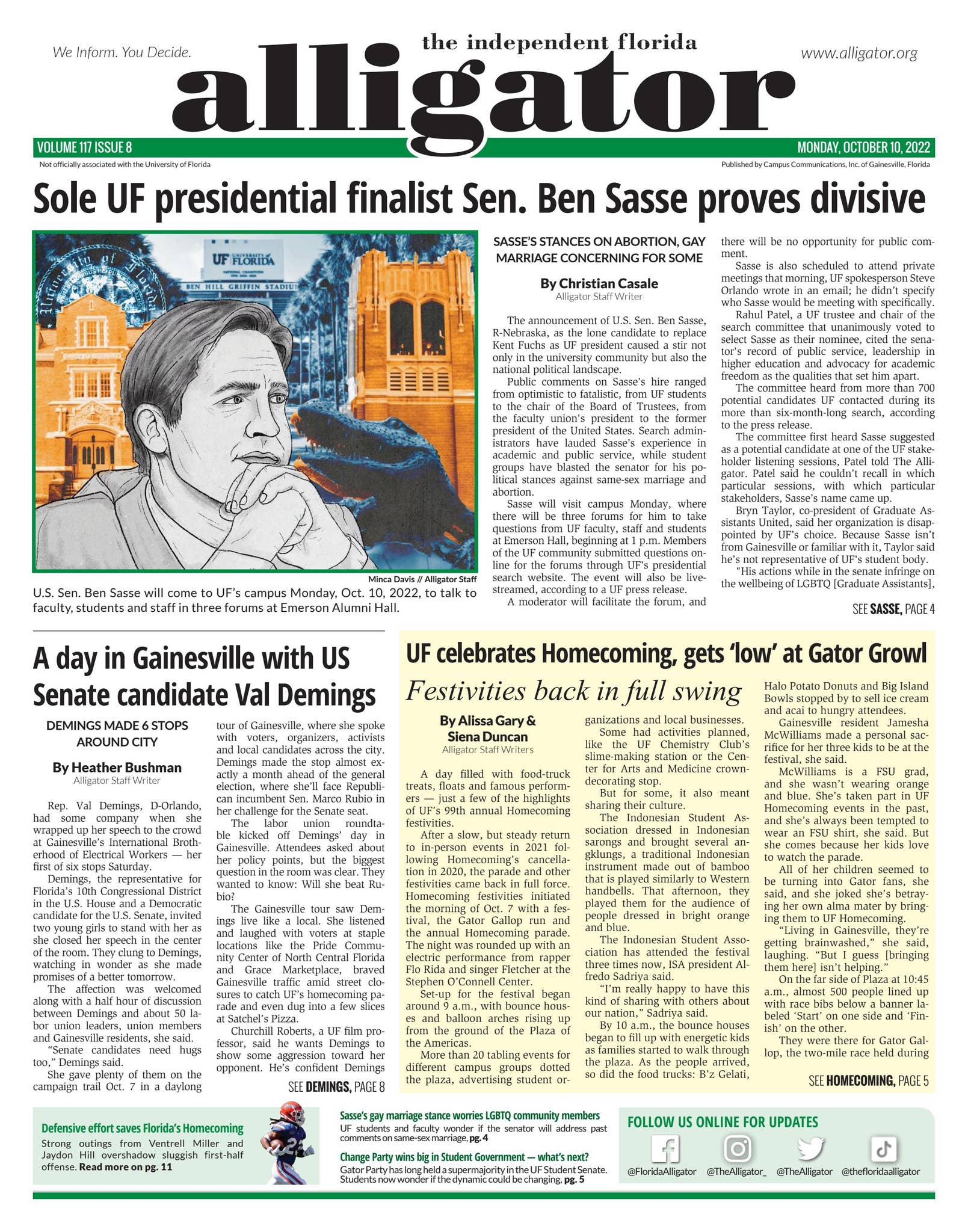 Monday, Oct. 10, 2022 by The Independent Florida Alligator - Issuu