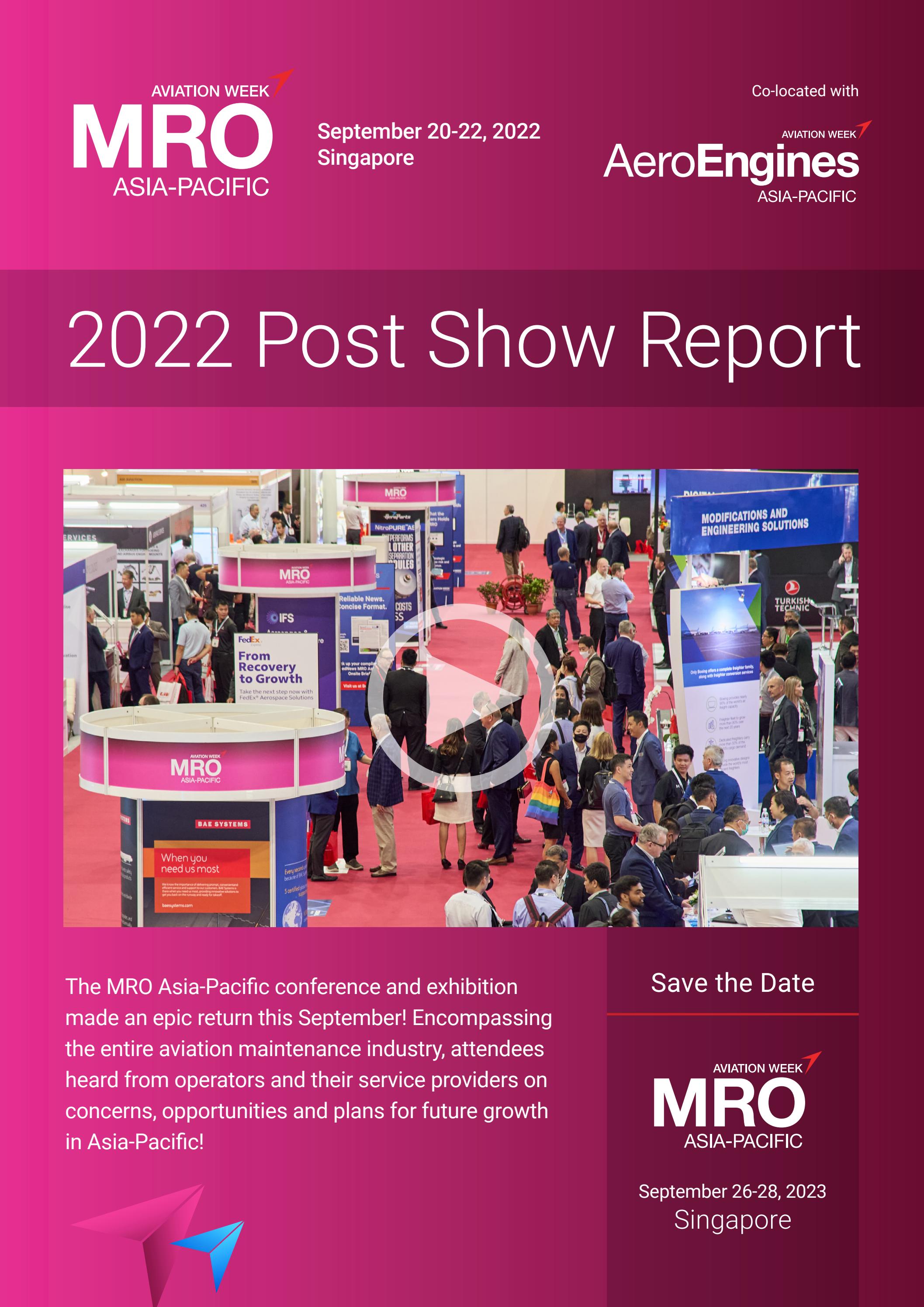 MRO Asia-Pacific 2022 Post Show Report by AviationWeek - Issuu
