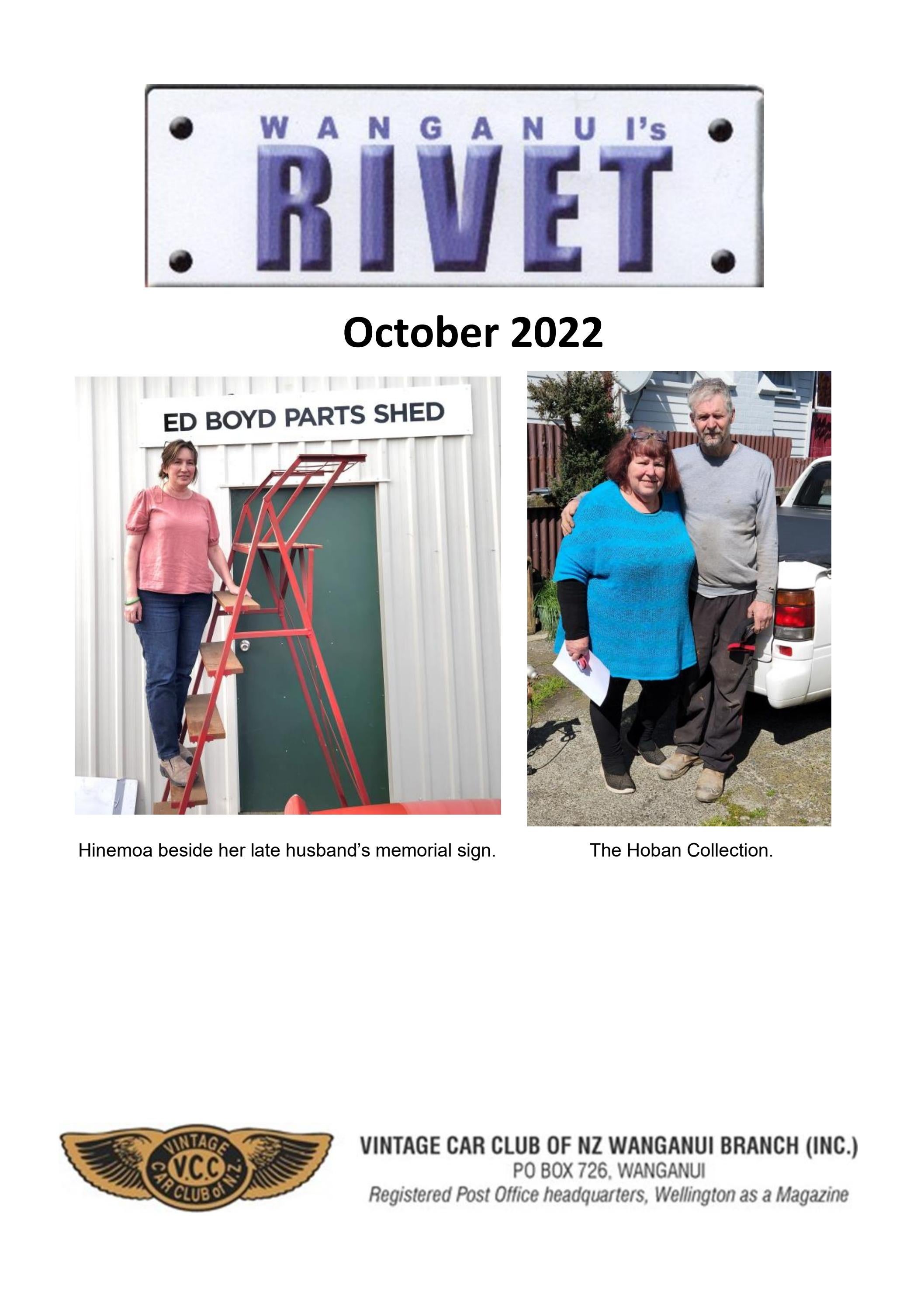 VCC WANGANUI RIVET OCT 2022 by Vintage Car Club of New Zealand - Issuu