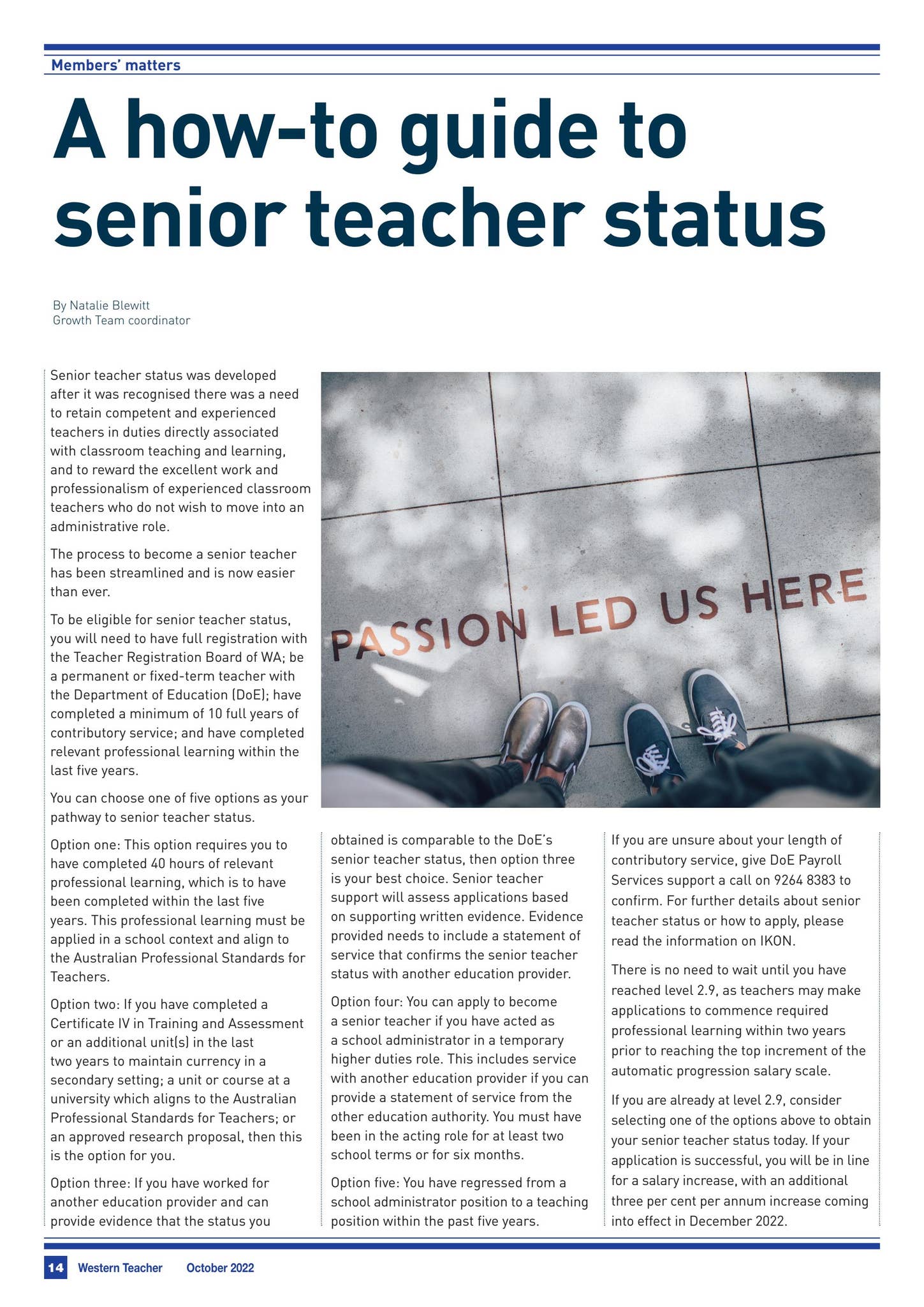 October 2022 Western Teacher by SSTUWA - Issuu