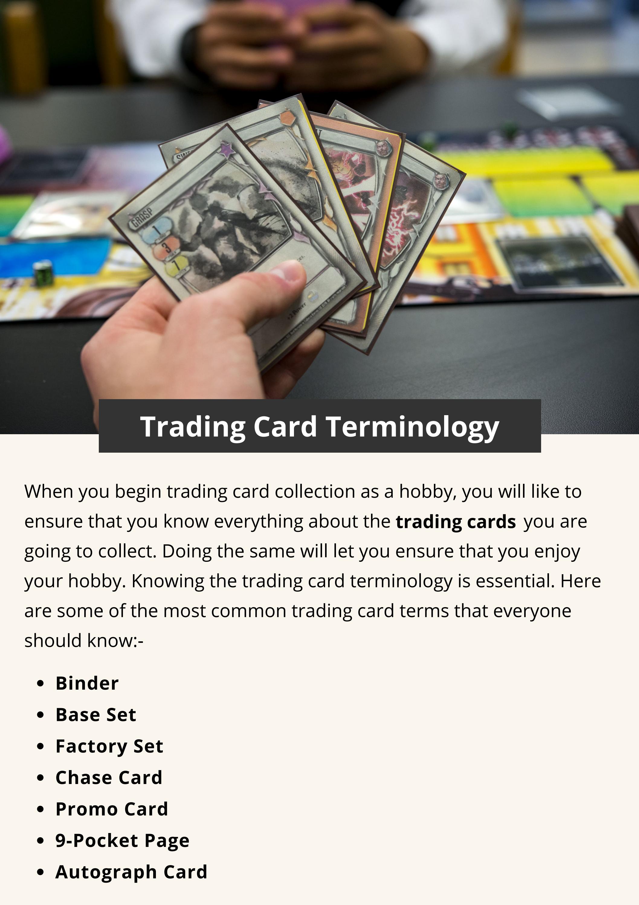 Trading Card Terminology by jonesashley - Issuu