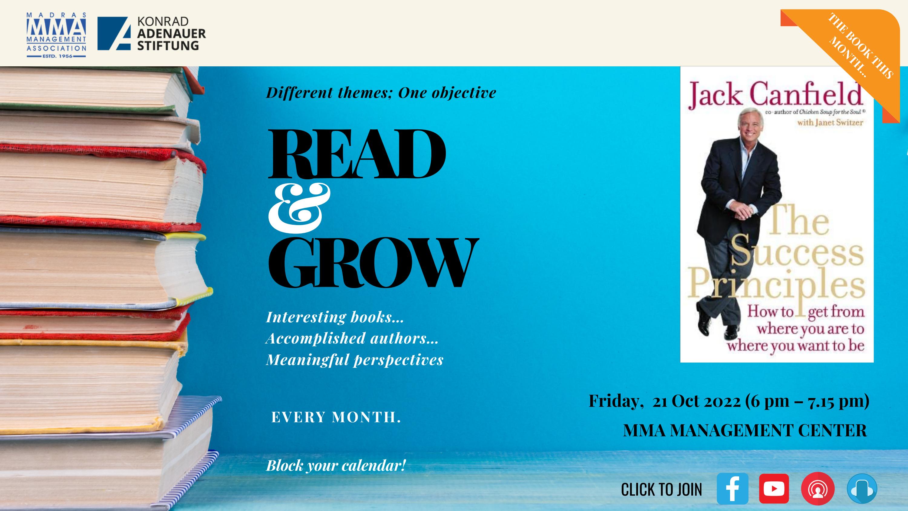 The Success Principles (Read & Grow series) - 21 Oct 2022 by Madras ...