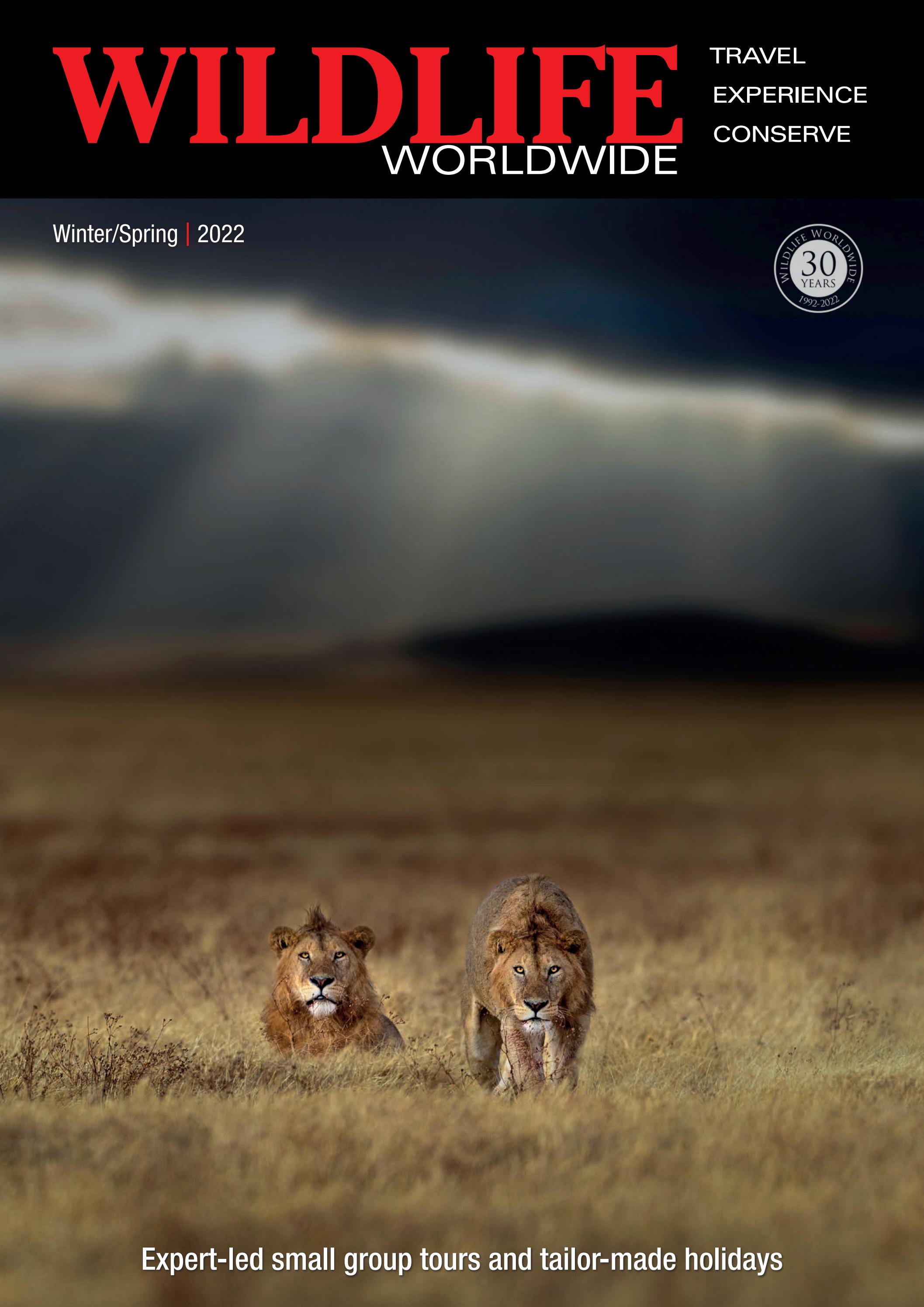 Wildlife Worldwide Brochure - Winter/Spring 2021/22 by The Natural ...