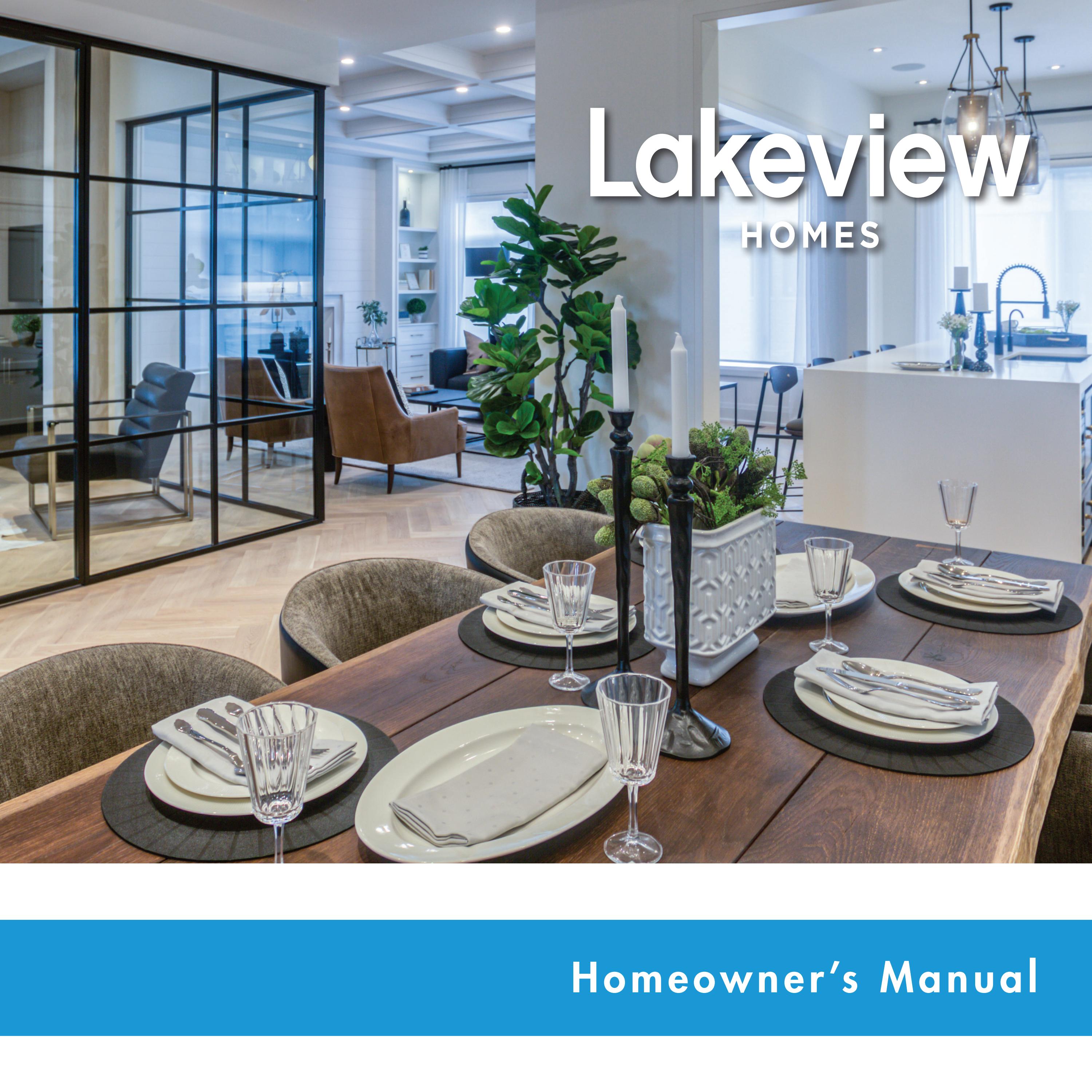 Lakeview Homes - Homeowner's Manual by G. Ryan Design - Issuu