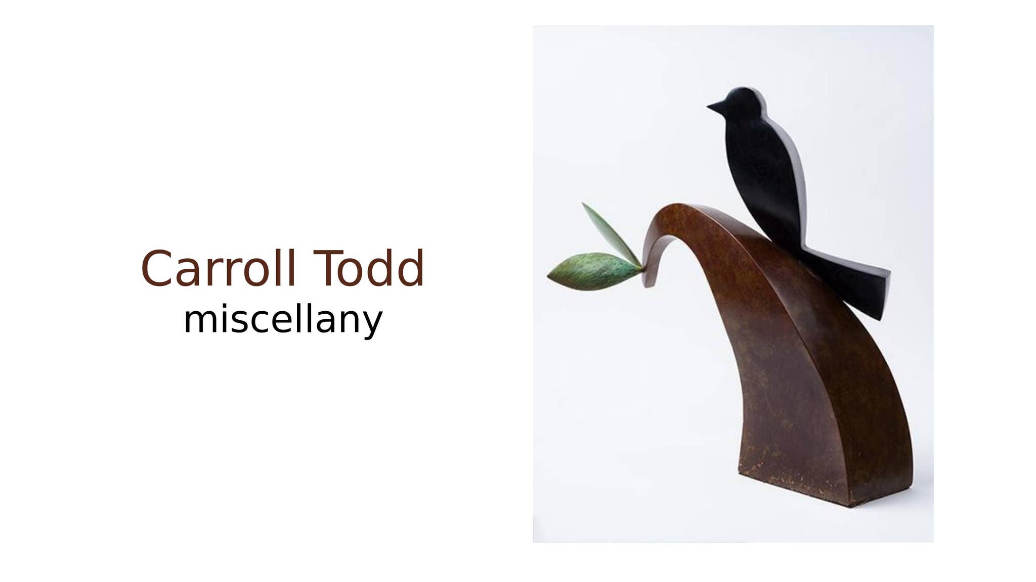 CARROLL TODD | Miscellany by David Lusk Gallery - Issuu