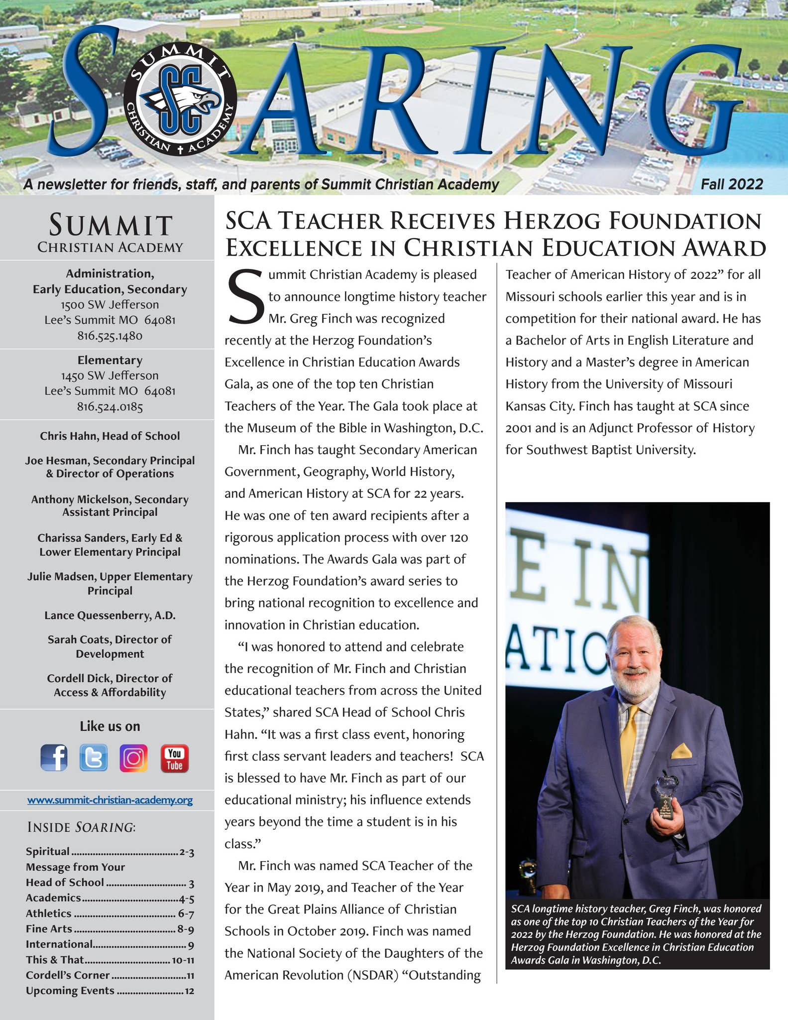Fall 2022 SOARING Newsletter by SummitChristianAcademy - Issuu