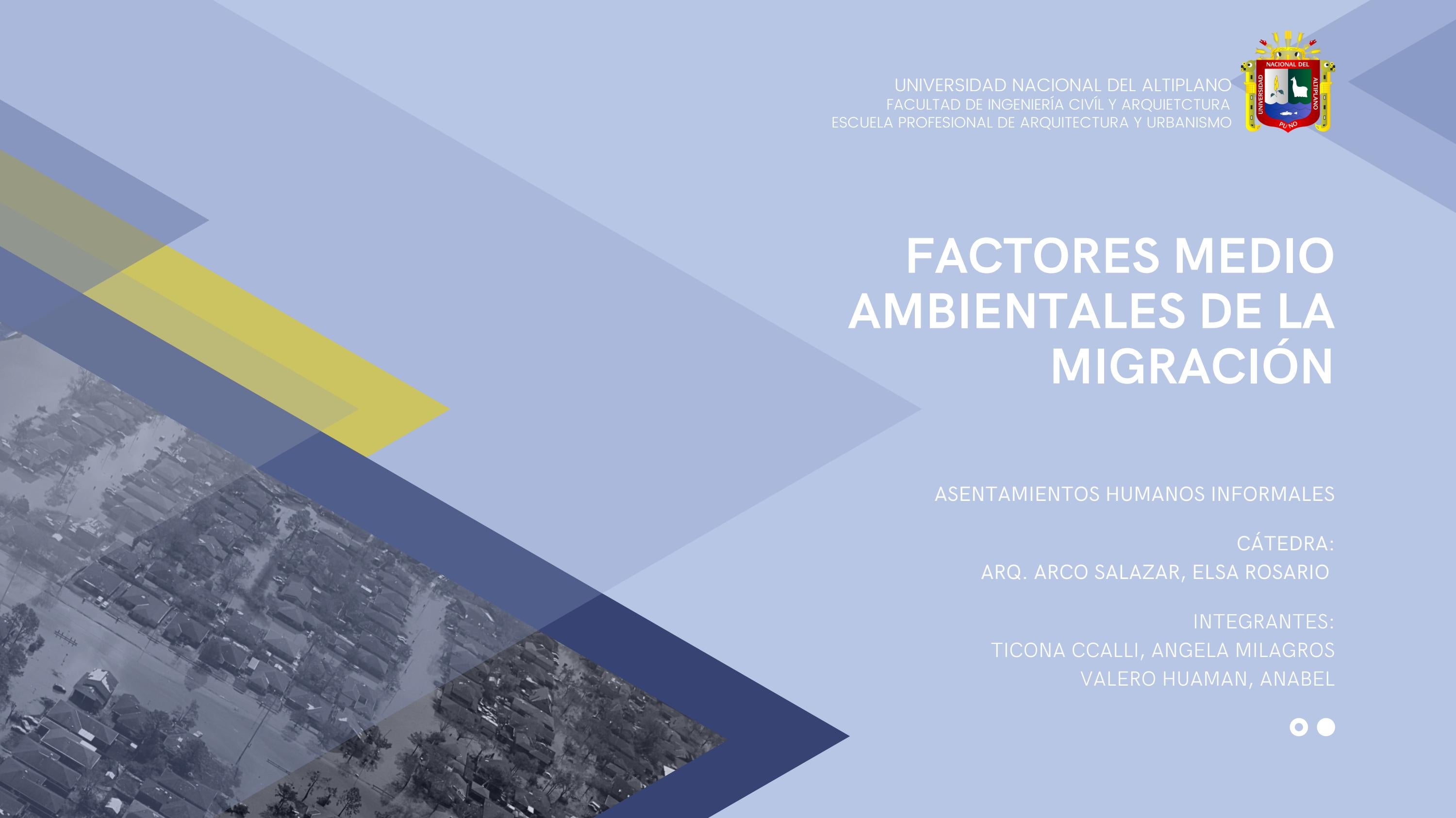 FACTORES MEDIO AMBIENTALES DE LA MIGRACIÓN by Ana Valero - Issuu
