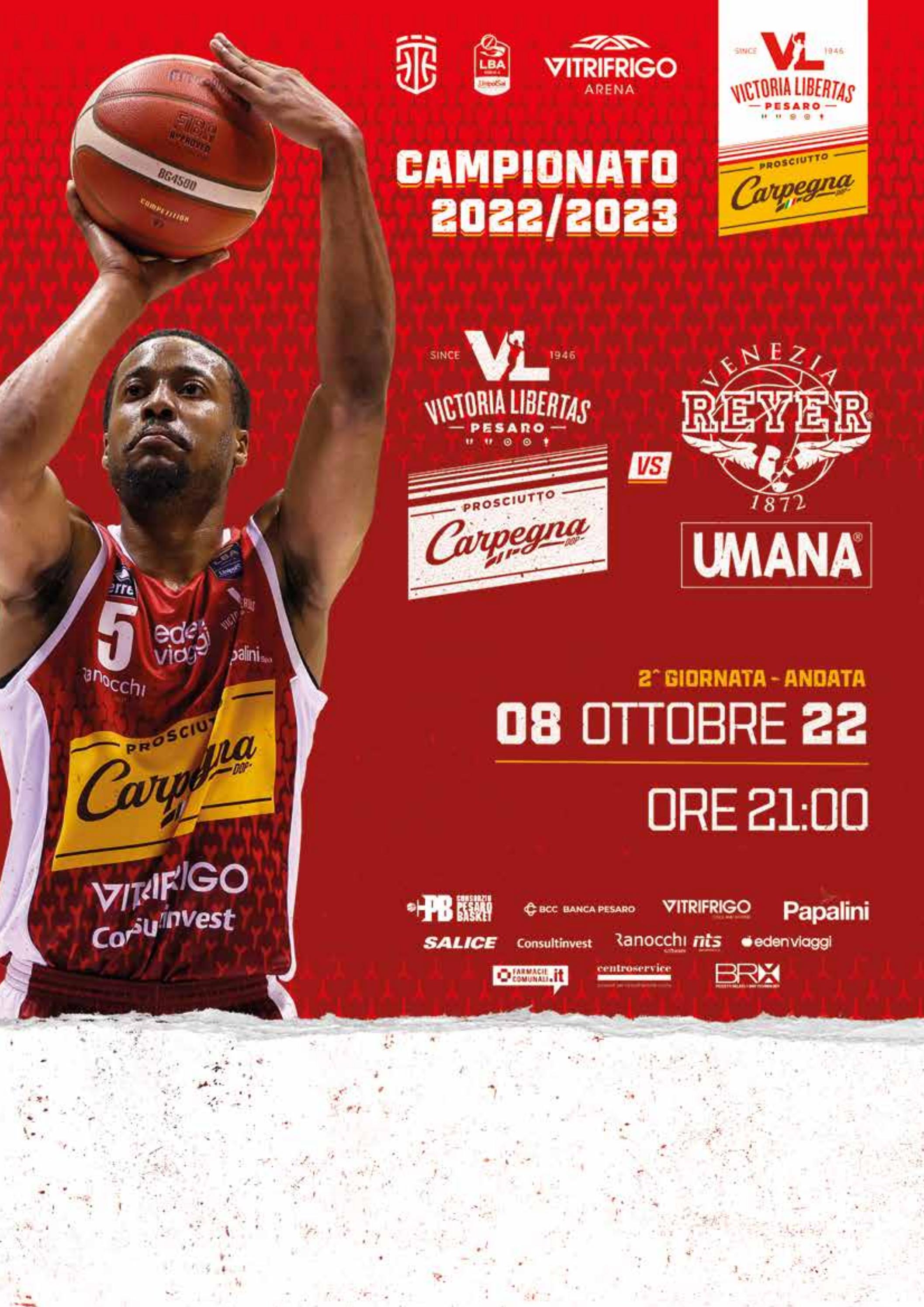 Carpegna Prosciutto Basket Pesaro - Umana Reyer Venezia by Victoria ...