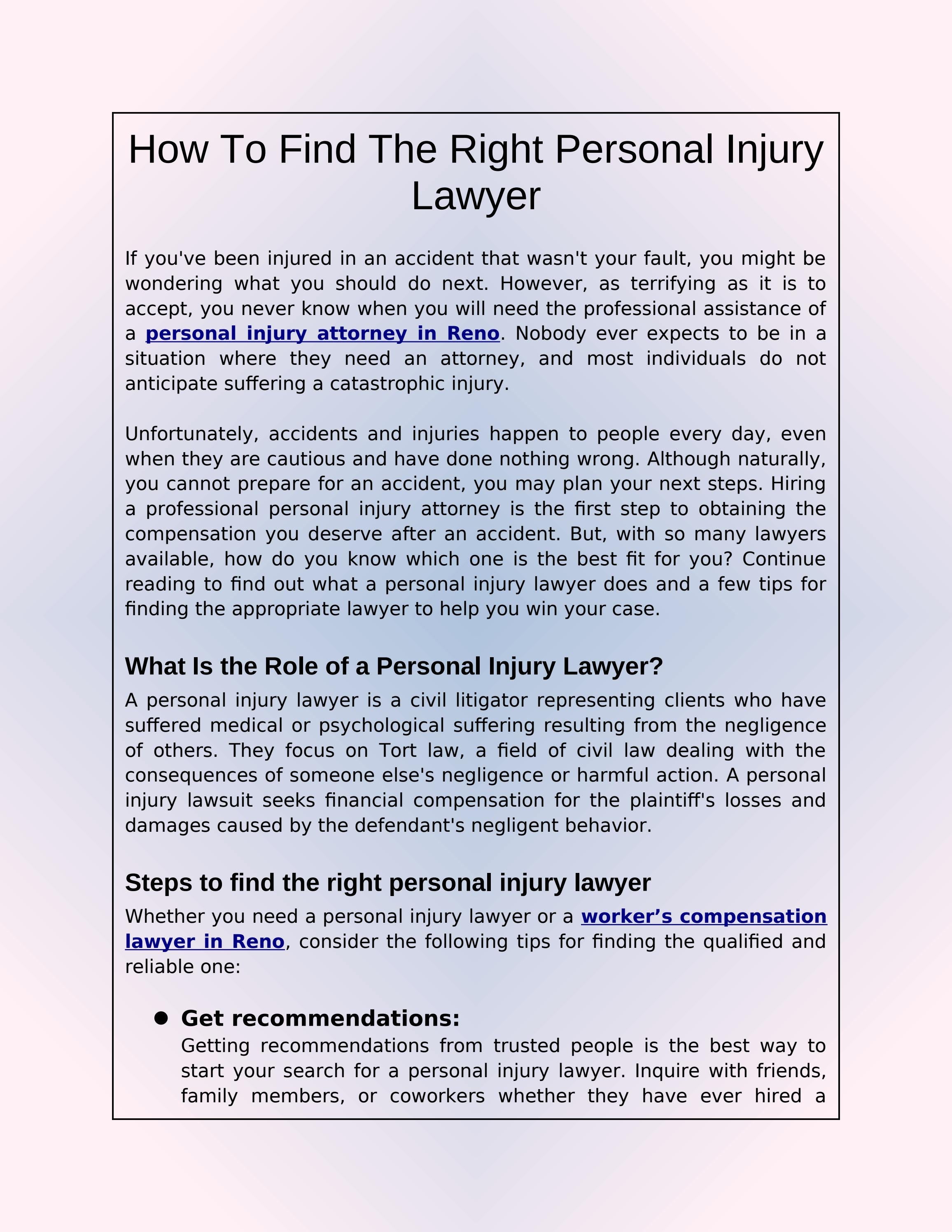 Find The Best Injury Lawyer For Compensation by Santoslawfirm - Issuu