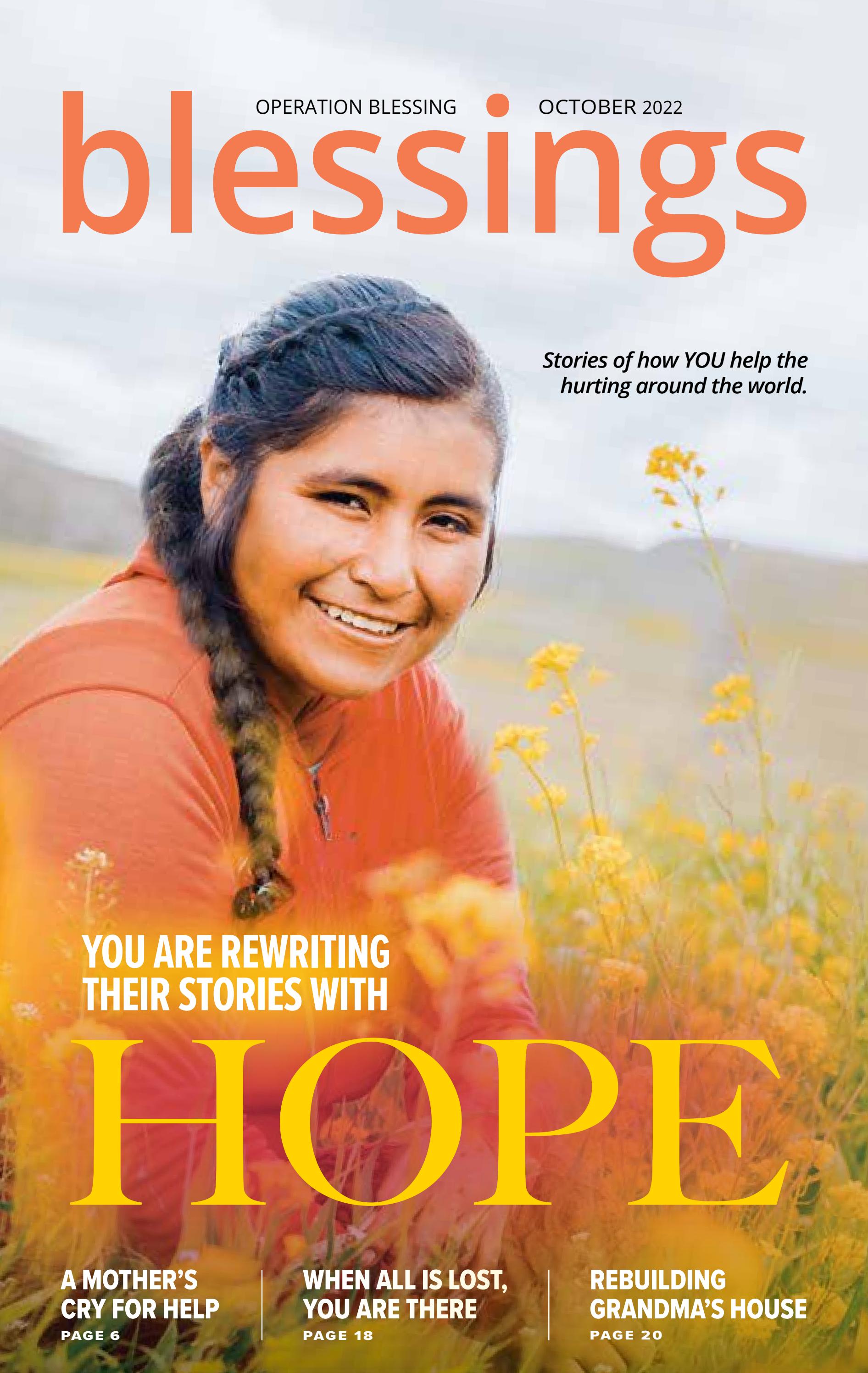2022 October Blessings Magazine by Operation Blessing - Issuu