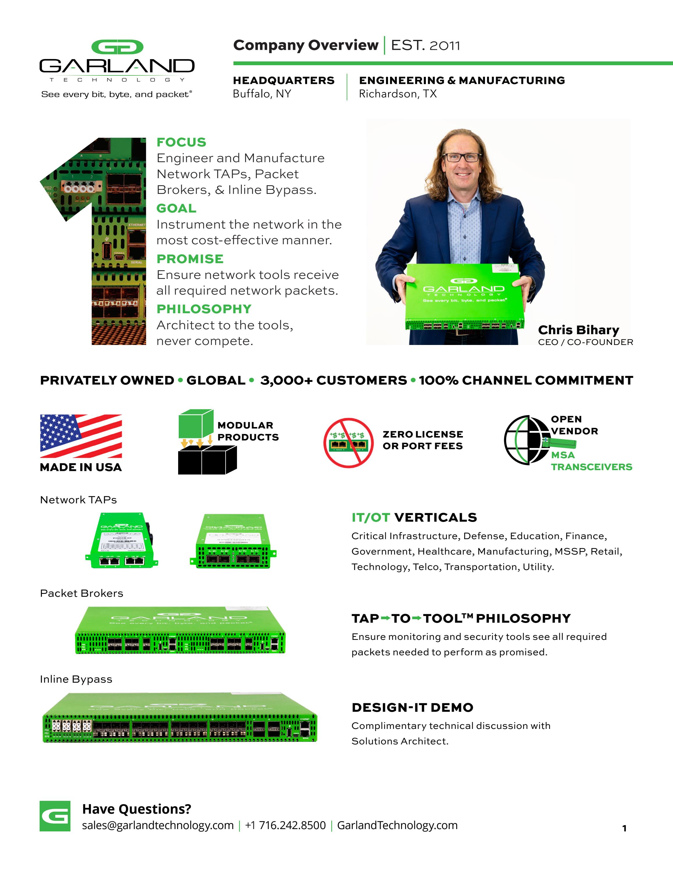 Company Highlights by Garland Technology Marketing - Issuu