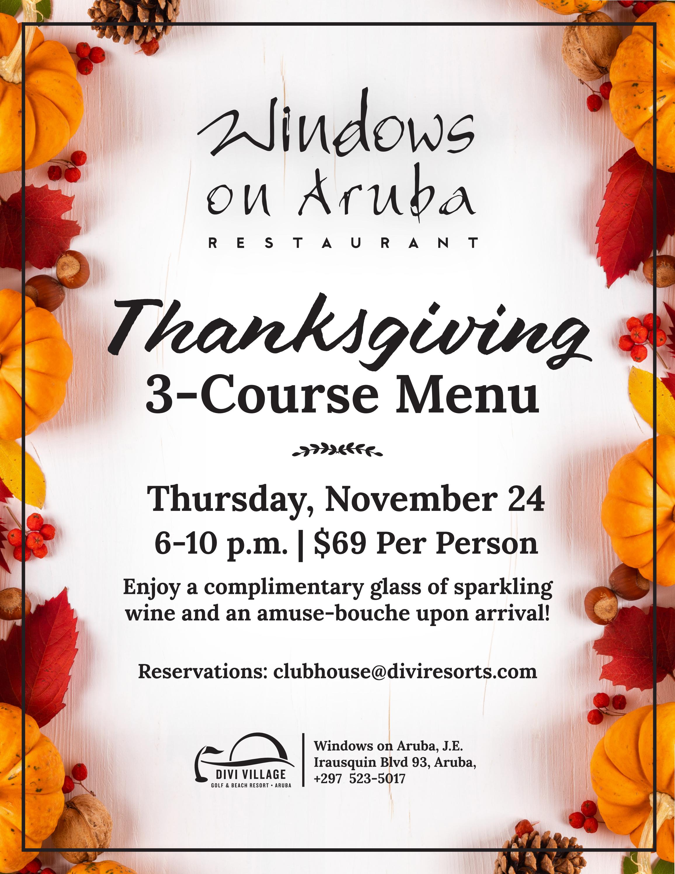 Windows on Aruba Thanksgiving by Divi Resorts - Issuu