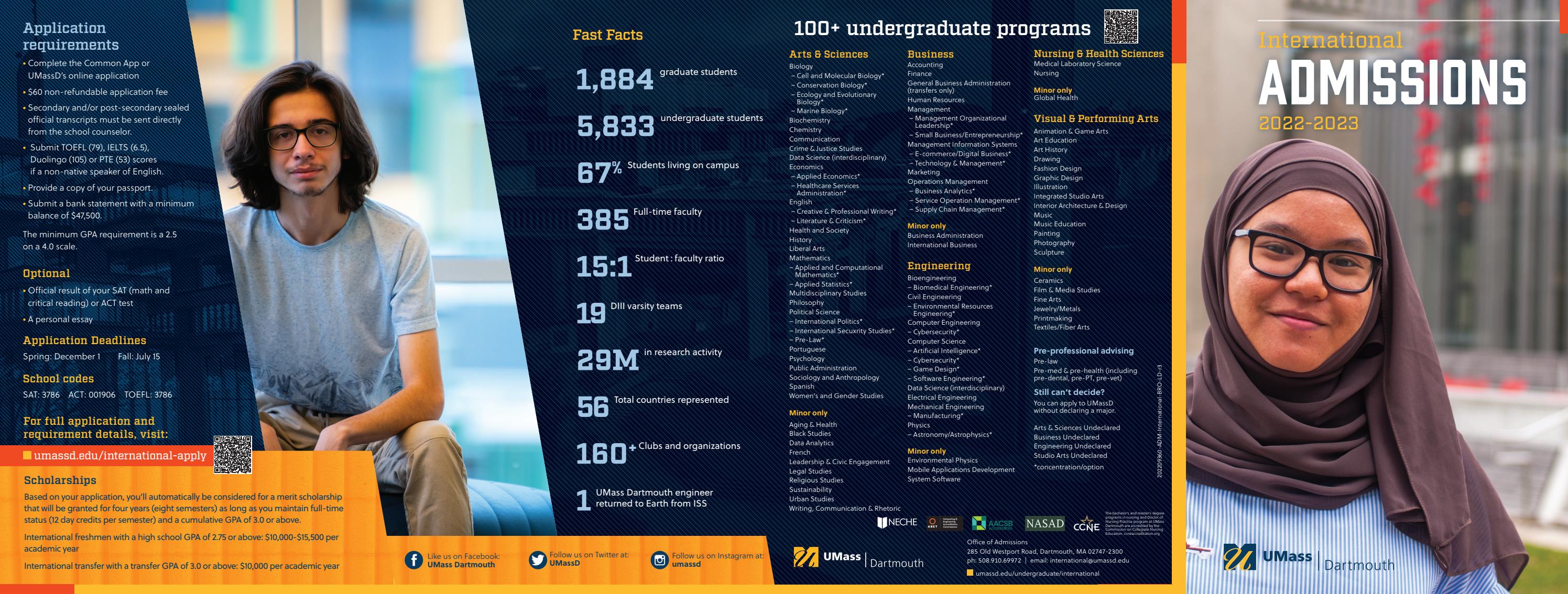 UMass Dartmouth International Brochure by UMass Dartmouth - Issuu