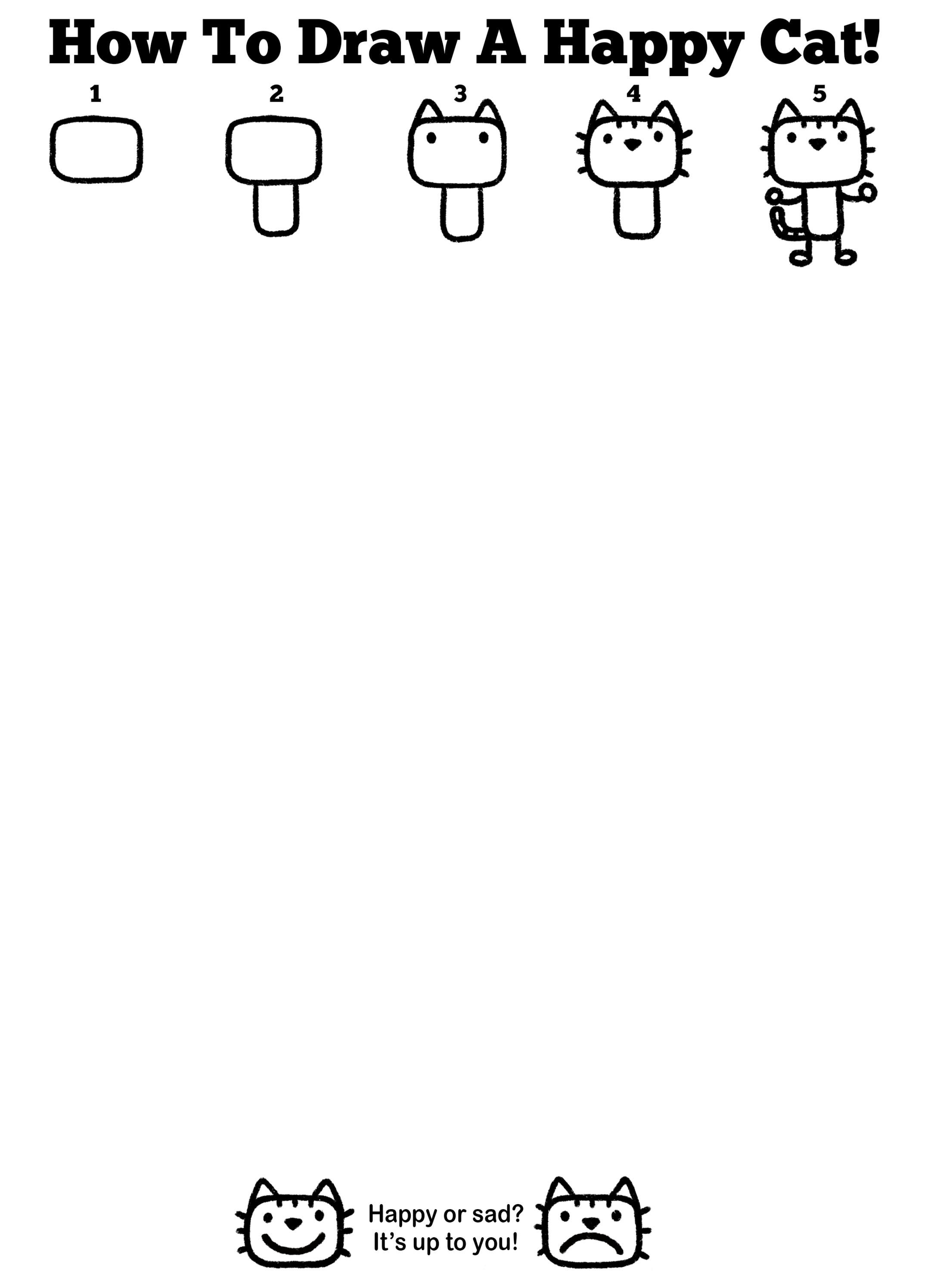 How to Draw a Happy Cat - Tutorial by Jimbo Matison by Astra Publishing ...