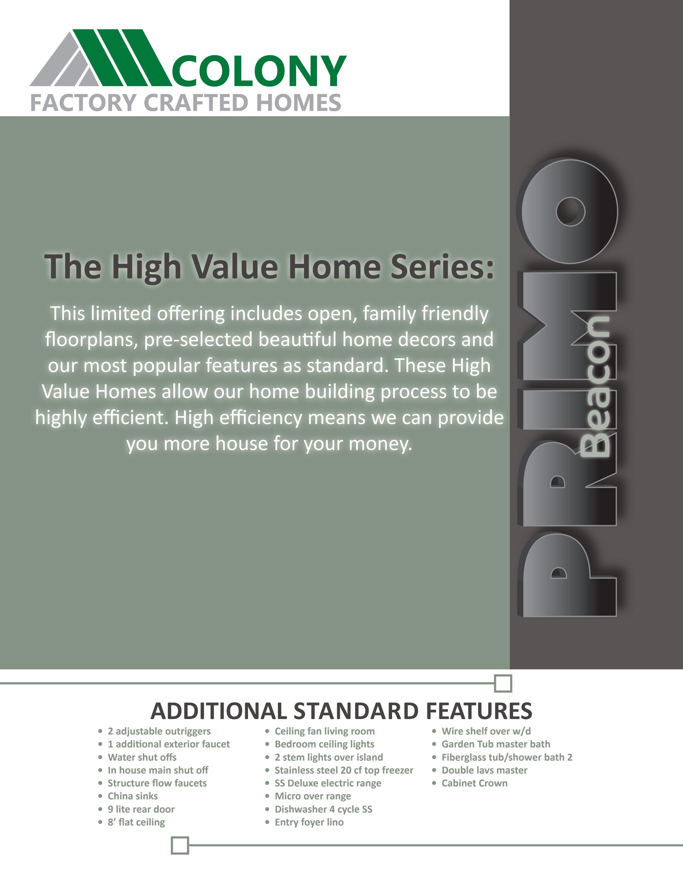 Colony Factory Crafted Homes | Beacon Primo by Commodore Homes, LLC - Issuu