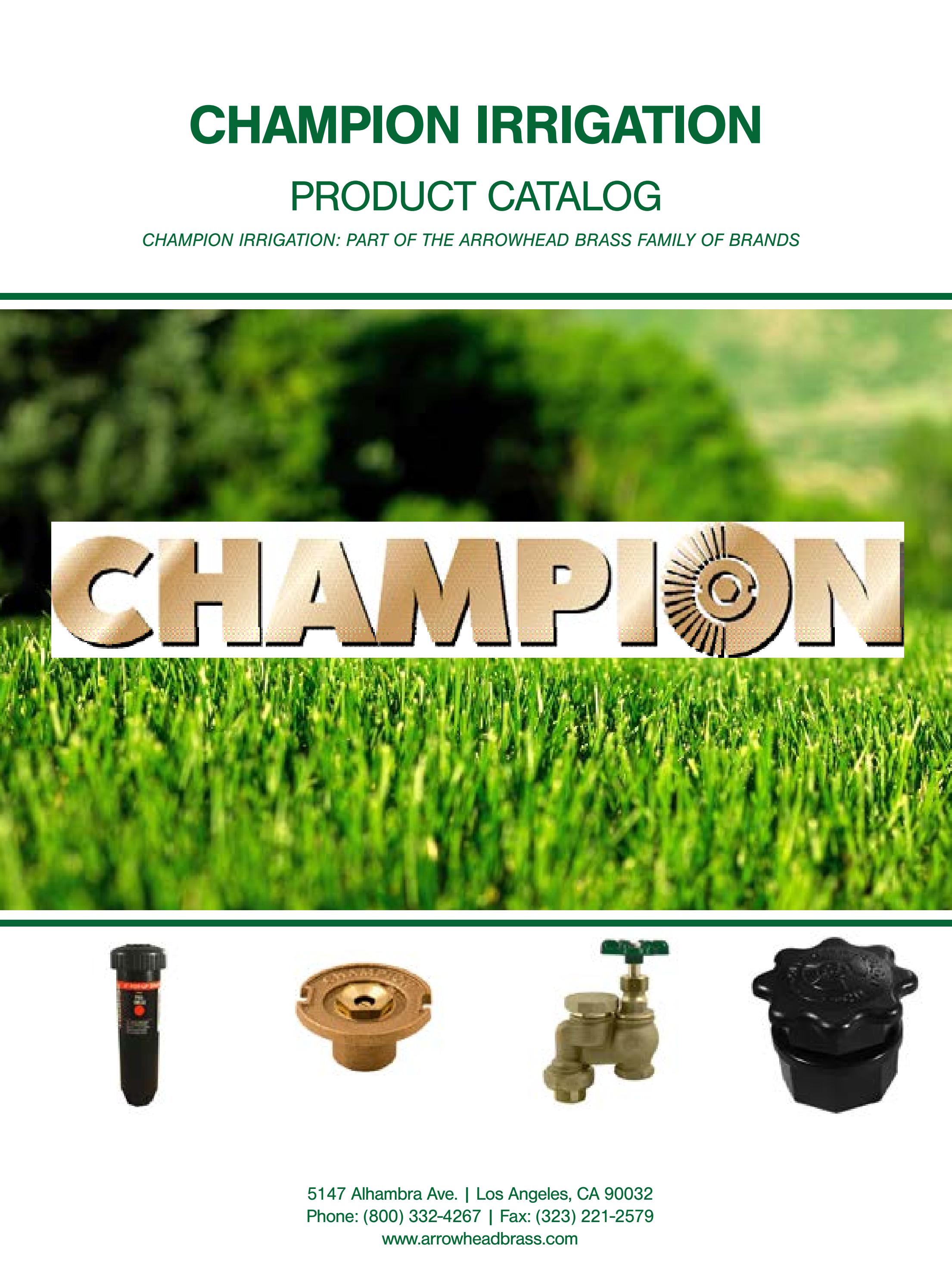 Champion Irrigation 2021 Product Catalog by Arrowhead Brass & Plumbing ...